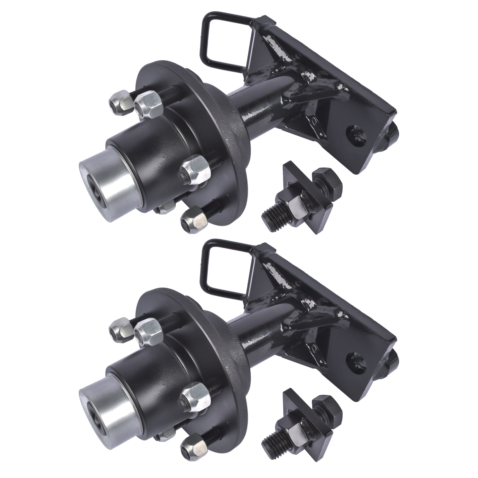 GELUOXI 2Pcs 6x 5.5 Lug Fast Bolt On Wheels for shipping Container Hub ...