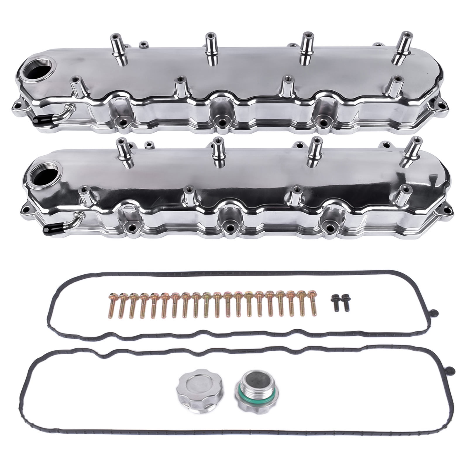GELUOXI 2Pcs Engine Valve Cover for Chevy Small Block LT Engines Gen V ...