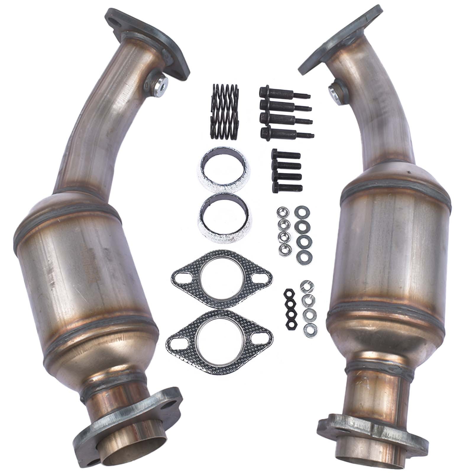 GELUOXI 2Pcs Pair Front Catalytic Converter for Cadillac CTS STS Coupe ...