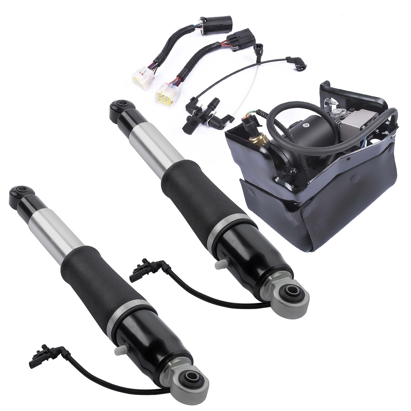 GELUOXI 2Pcs Rear Air Shock Absorber w/ Suspension Compressor for GMC ...