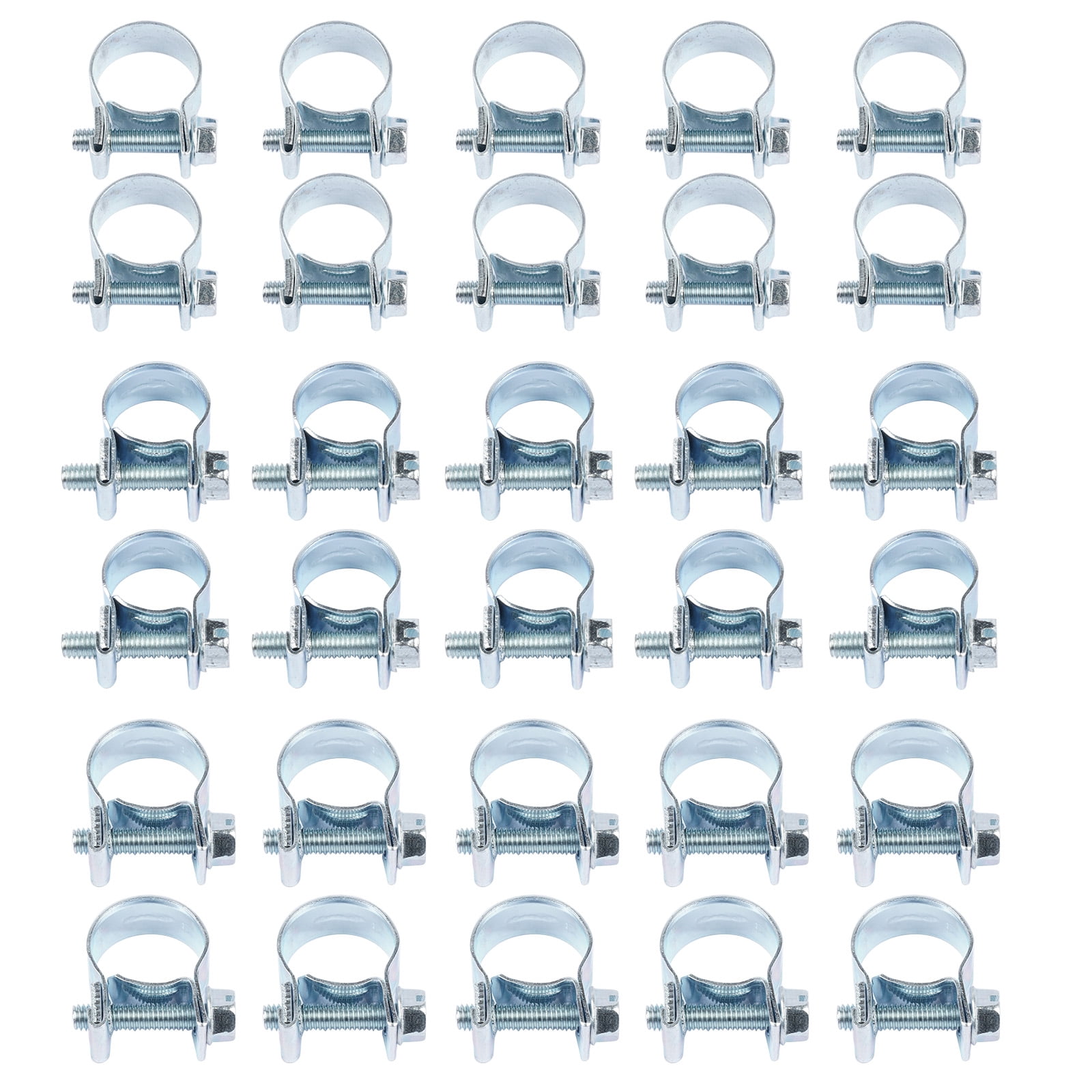 GELUOXI 30Pcs 11-13 13-15 14-16mm Fuel Injection Gas Line Hose Clamps ...