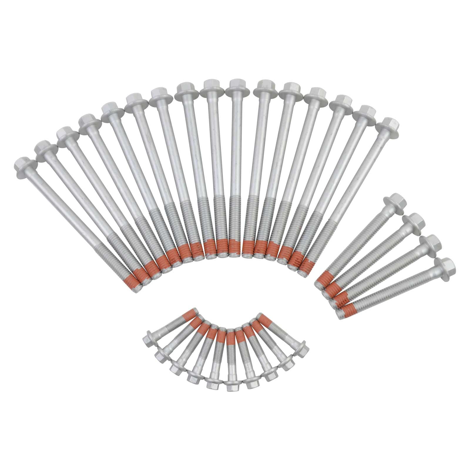 GELUOXI 30Pcs Engine Cylinder Head Bolt Set 12498545 Fits Cadillac ...