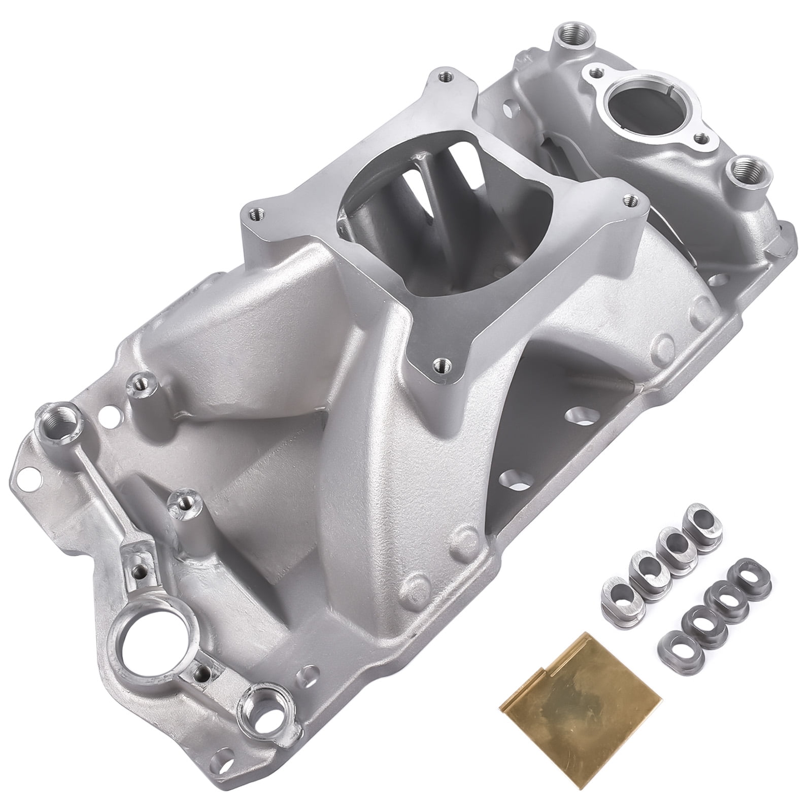 GELUOXI 4-Barrel Single Plane Engine Intake Manifold Fits 1957-1995 ...