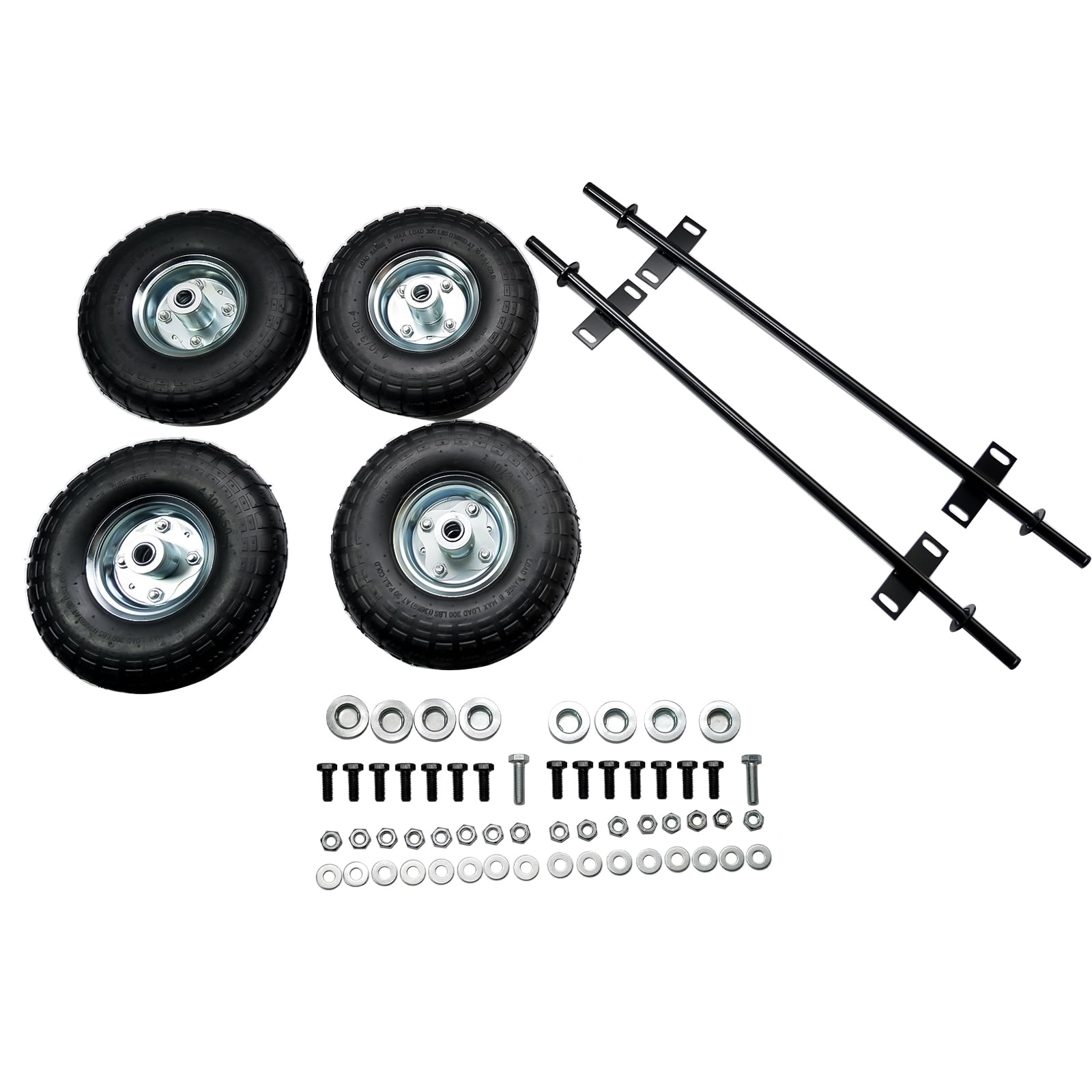 GELUOXI 4PCS 10-Inch Pneumatic Tires Generator Wheel Kit for Predator ...