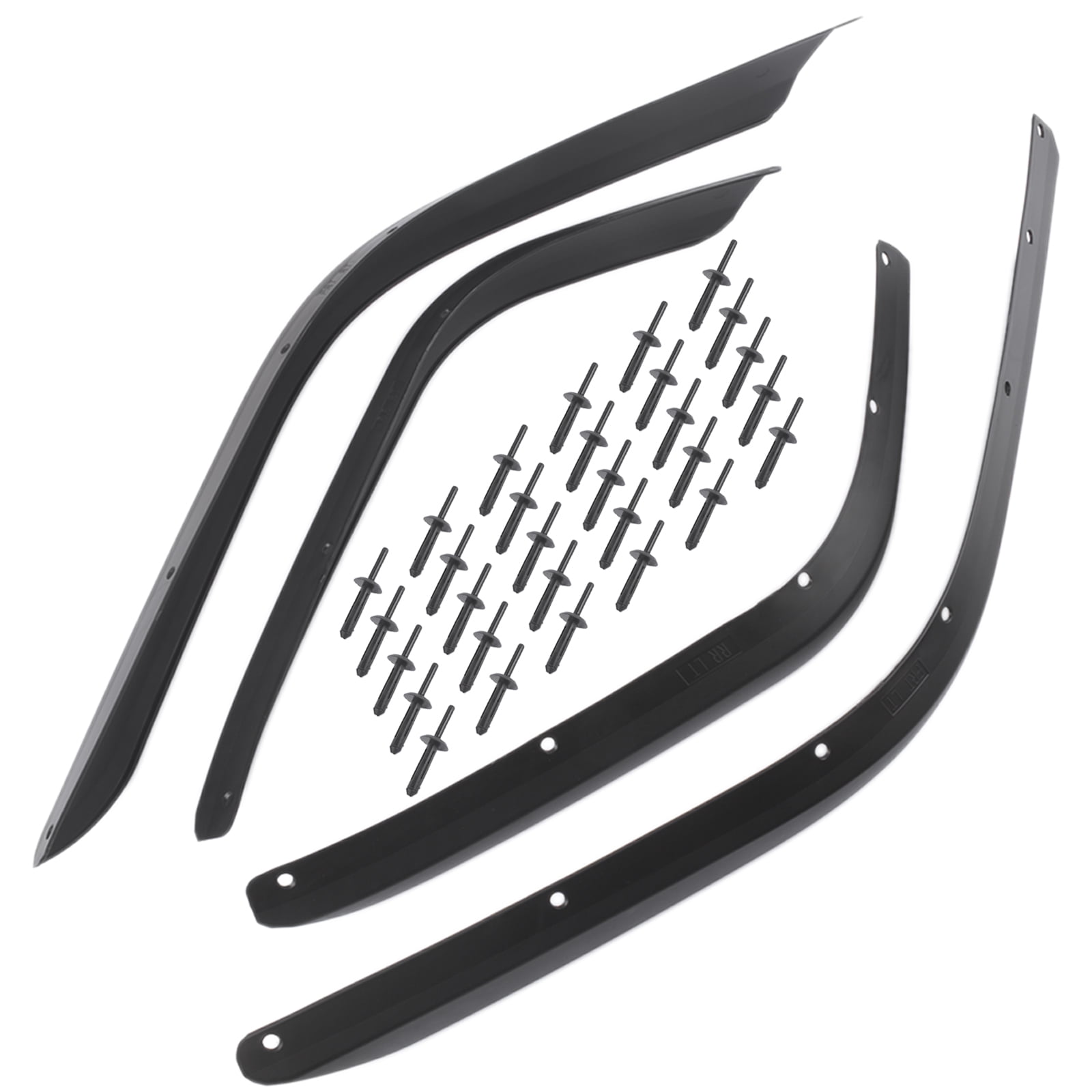 GELUOXI 4PCS Front & Rear Fender Flares Extensions Set for Jeep ...