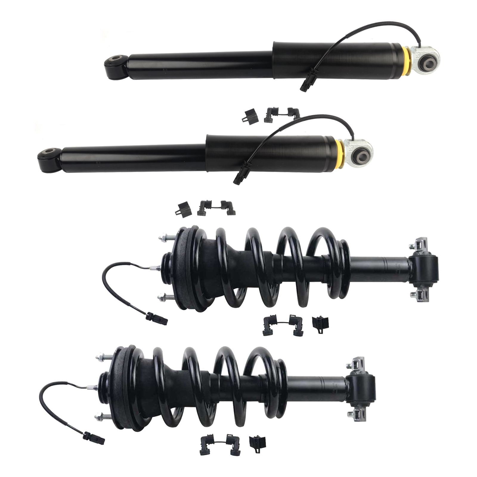 GELUOXI 4Pcs Coilover Spring and Shock Assembly for Chevrolet Silverado ...