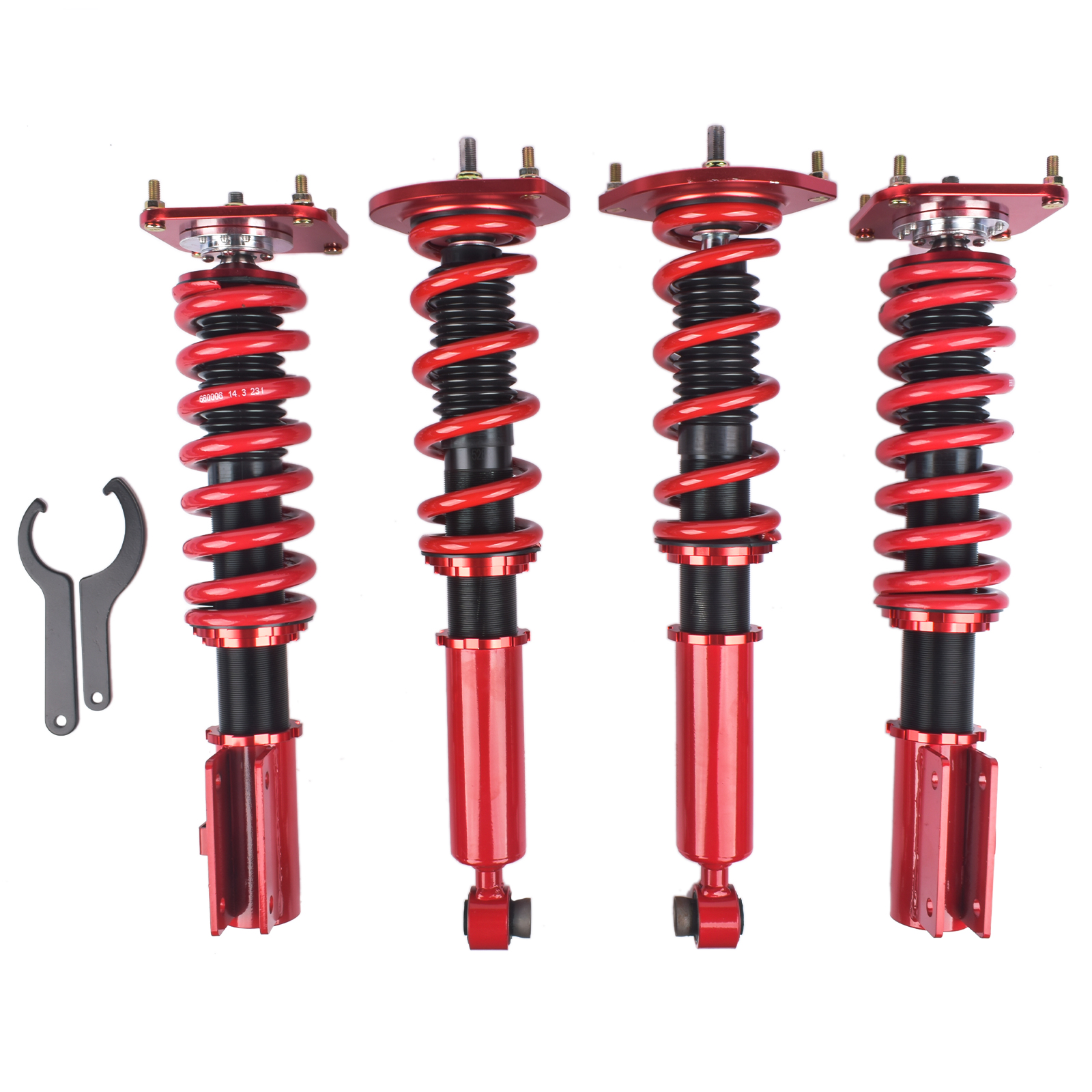 GELUOXI 4pcs Coilovers Struts Shock Suspension Kit for Mazda RX7 RX-7 ...