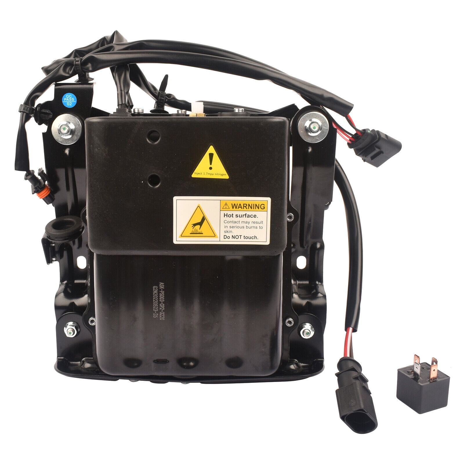 GELUOXI Air Suspension Compressor Pump Assembly w/Relay for Porsche ...