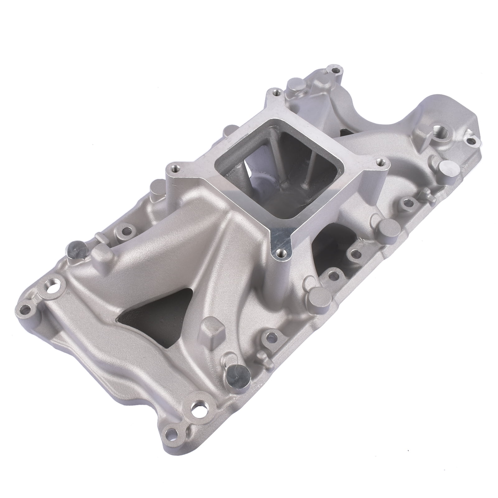 GELUOXI Aluminum High Rise Single Plane Intake Manifold Replacement for ...