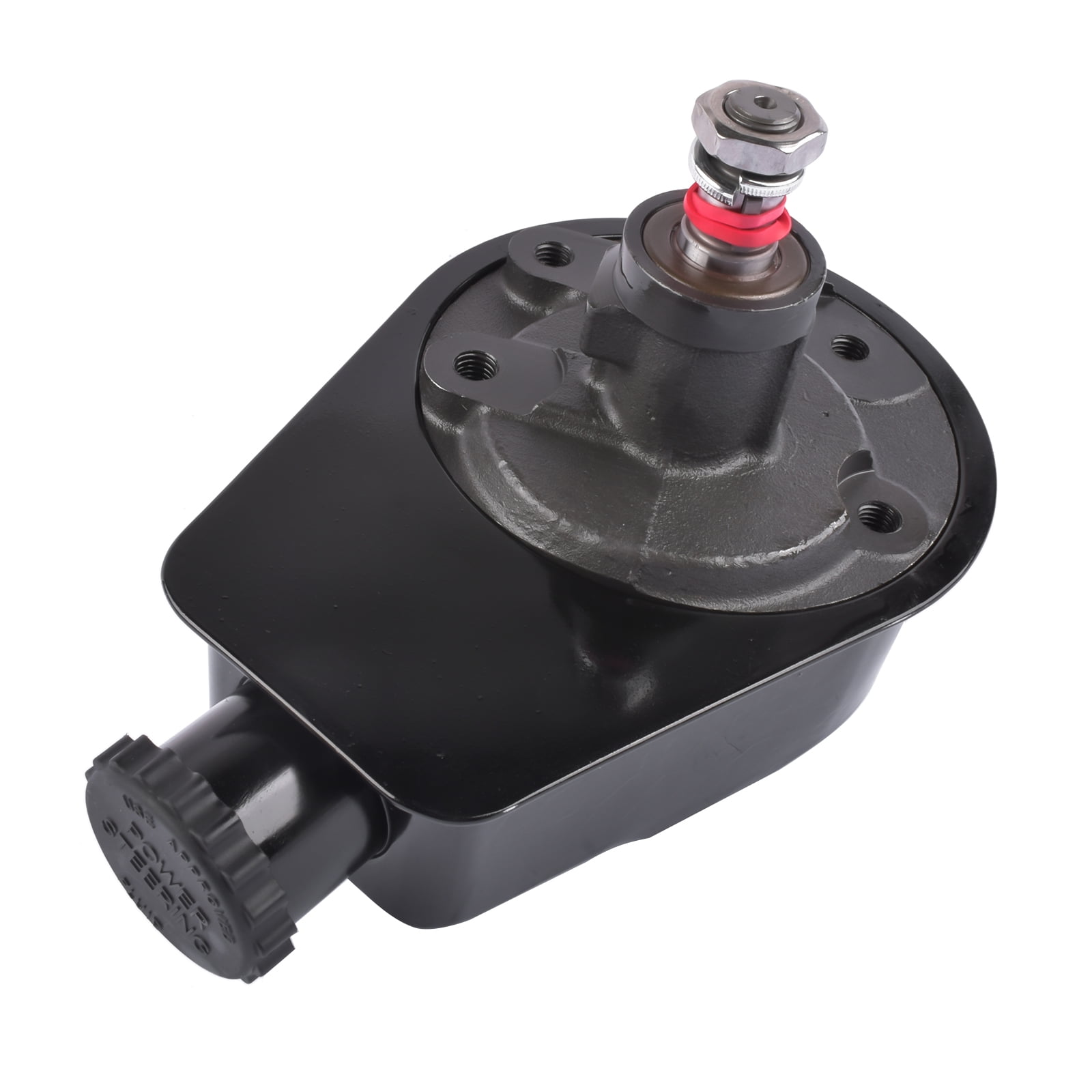 GELUOXI Black Power Steering Pump Keyway Style for Ford GM Chrysler PS ...