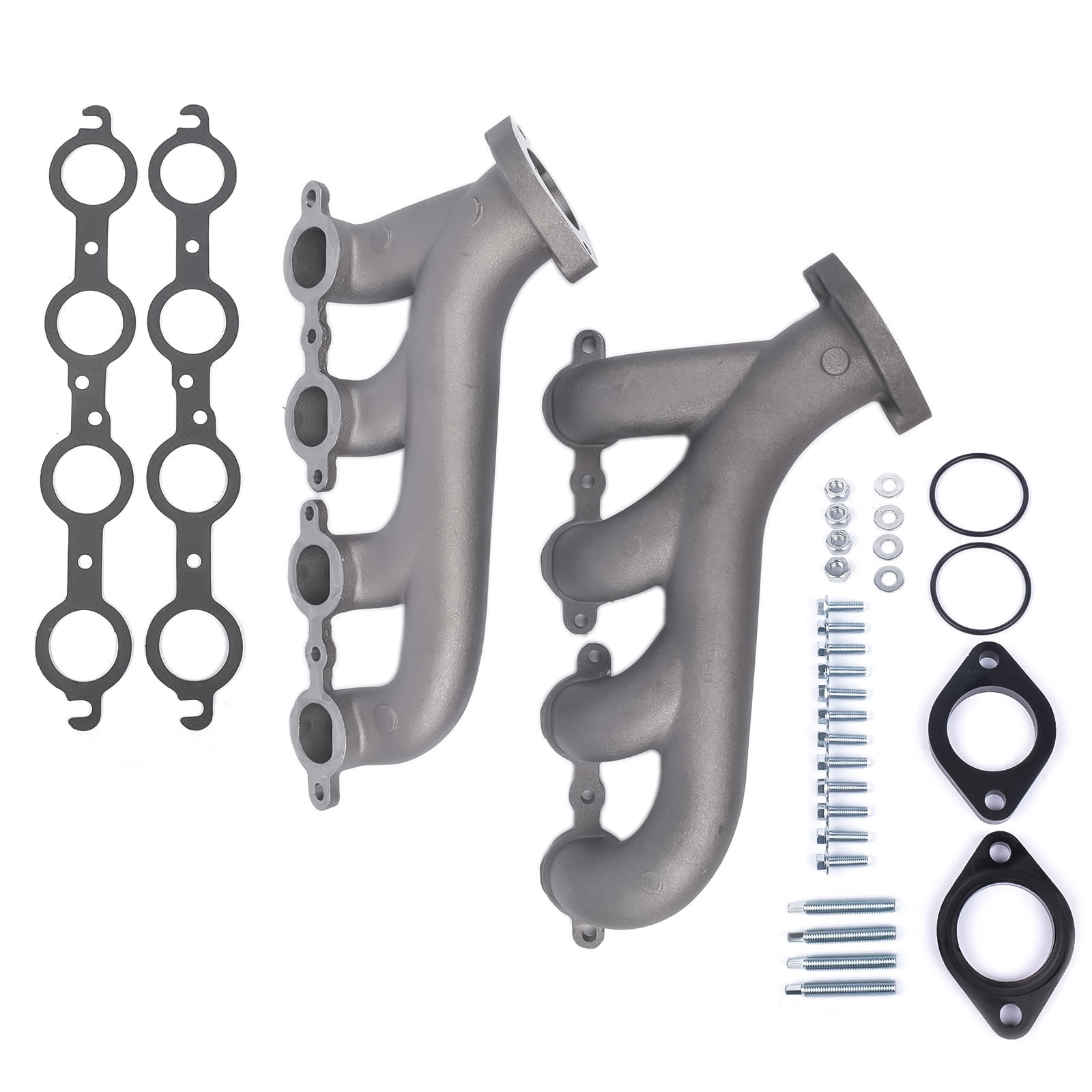GELUOXI Cast Iron Exhaust Manifold w/ Gaskets 9988-R-BLEM for Chevrolet ...