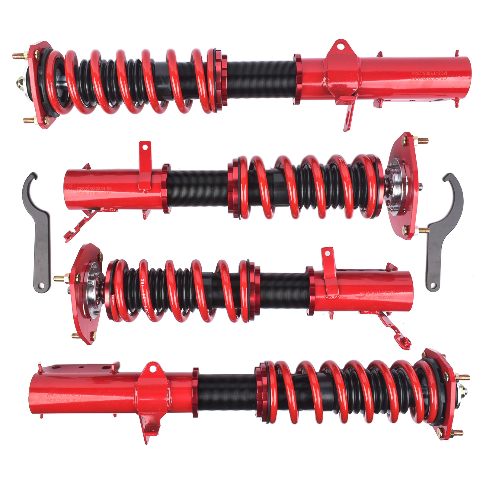 GELUOXI Adjustable Coilover Suspension Spring & Shock Assembly for ...