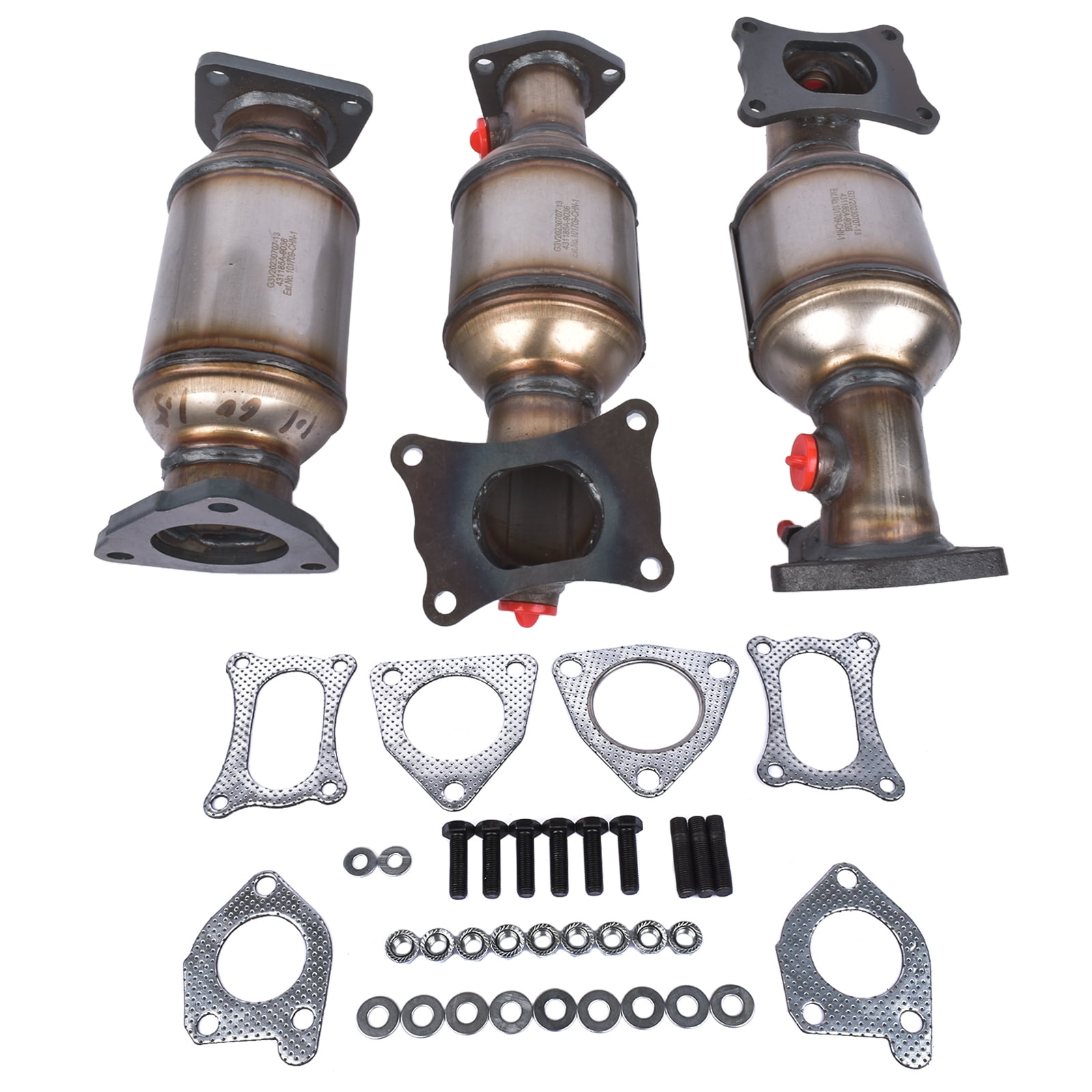 GELUOXI Complete Catalytic Converter Set for 2009-2015 Honda Pilot 3.5L ...