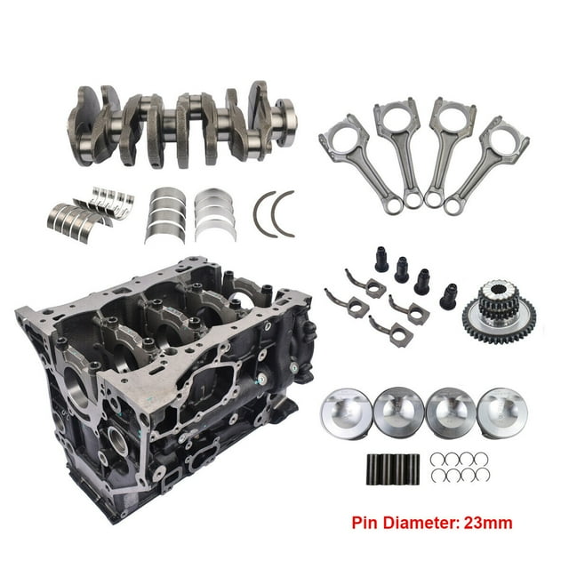 GELUOXI Engine Block Pistons Rods Crankshaft Kit For Audi A3 VW Golf ...