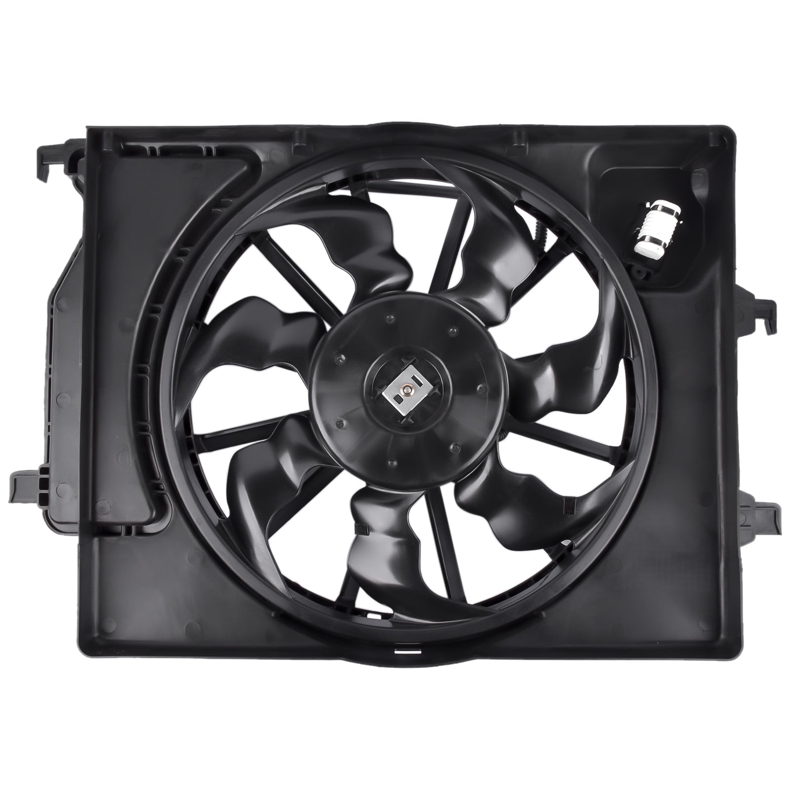 GELUOXI Engine Cooling Fan Assembly for Hyundai Accent Kia Rio ...
