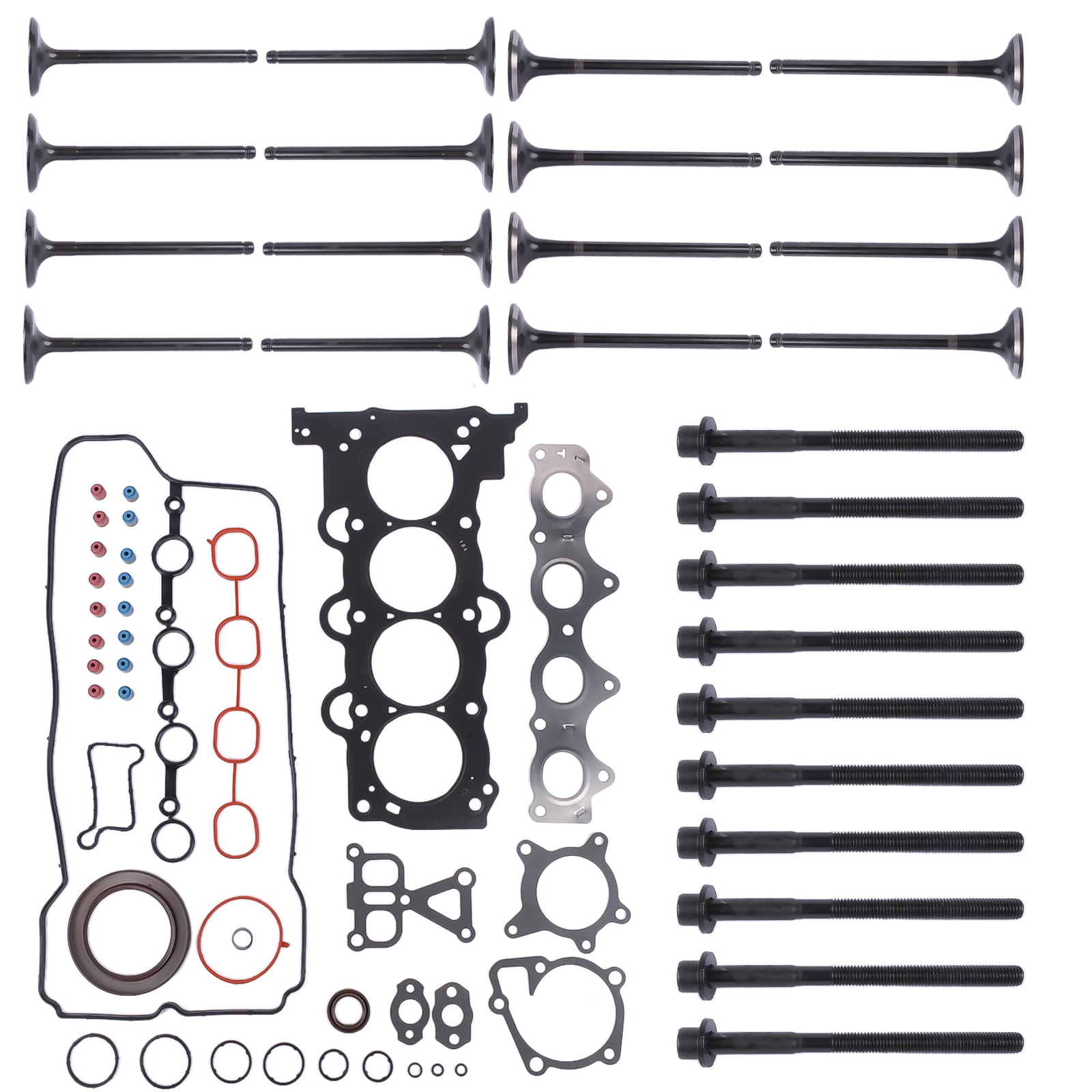GELUOXI Engine Cylinder Gasket Valve Bolt Kit for Hyundai Accent Kia ...