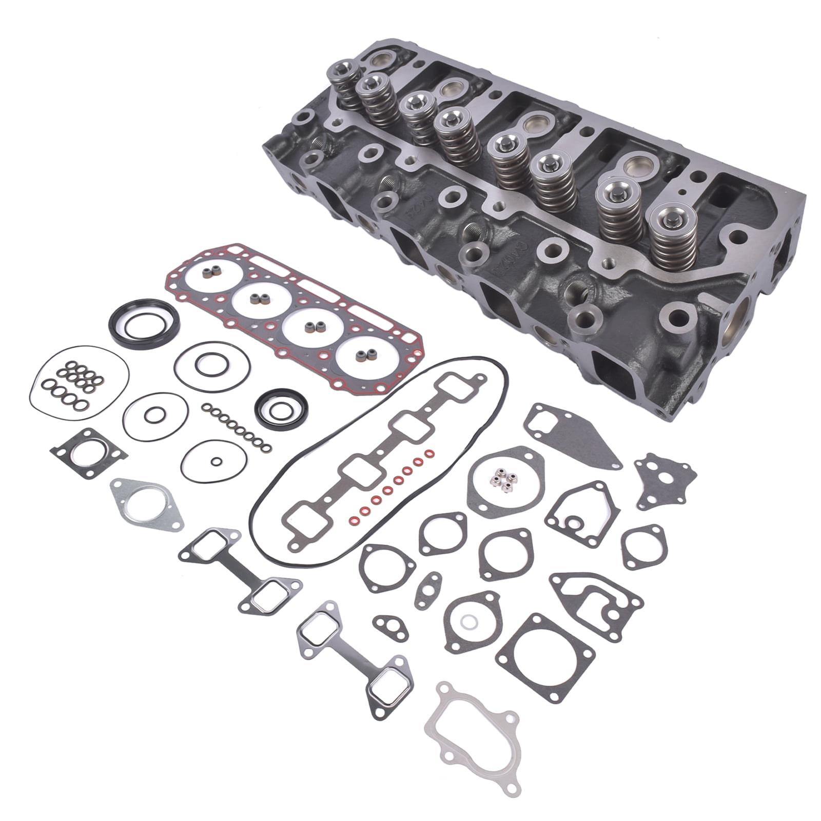 GELUOXI Engine Cylinder Head w/ Gasket for Cummins Engine A2000 A2300 ...