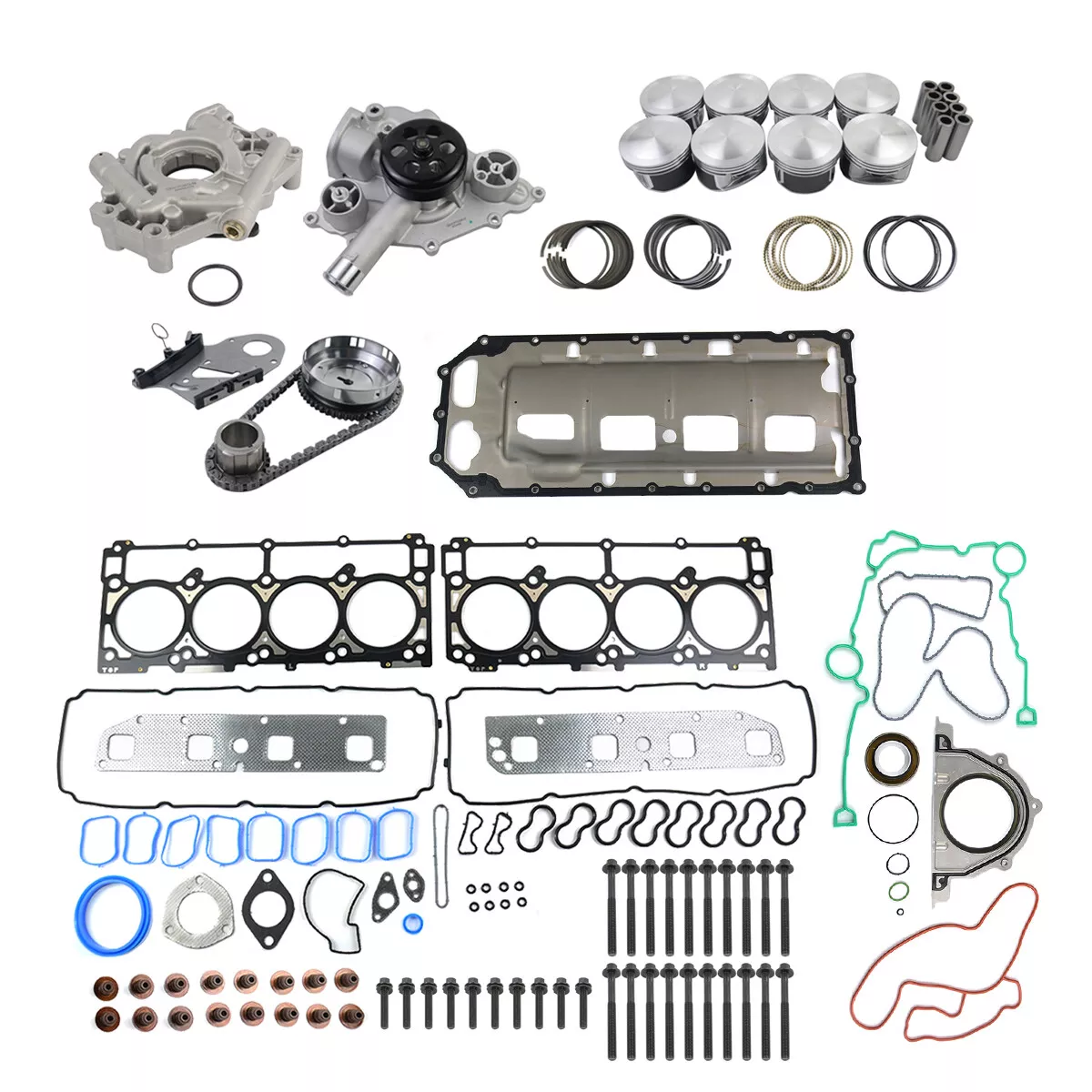 GELUOXI Engine Rebuild Pistons Kit for 03-06 Dodge Durango Ram 1500 ...