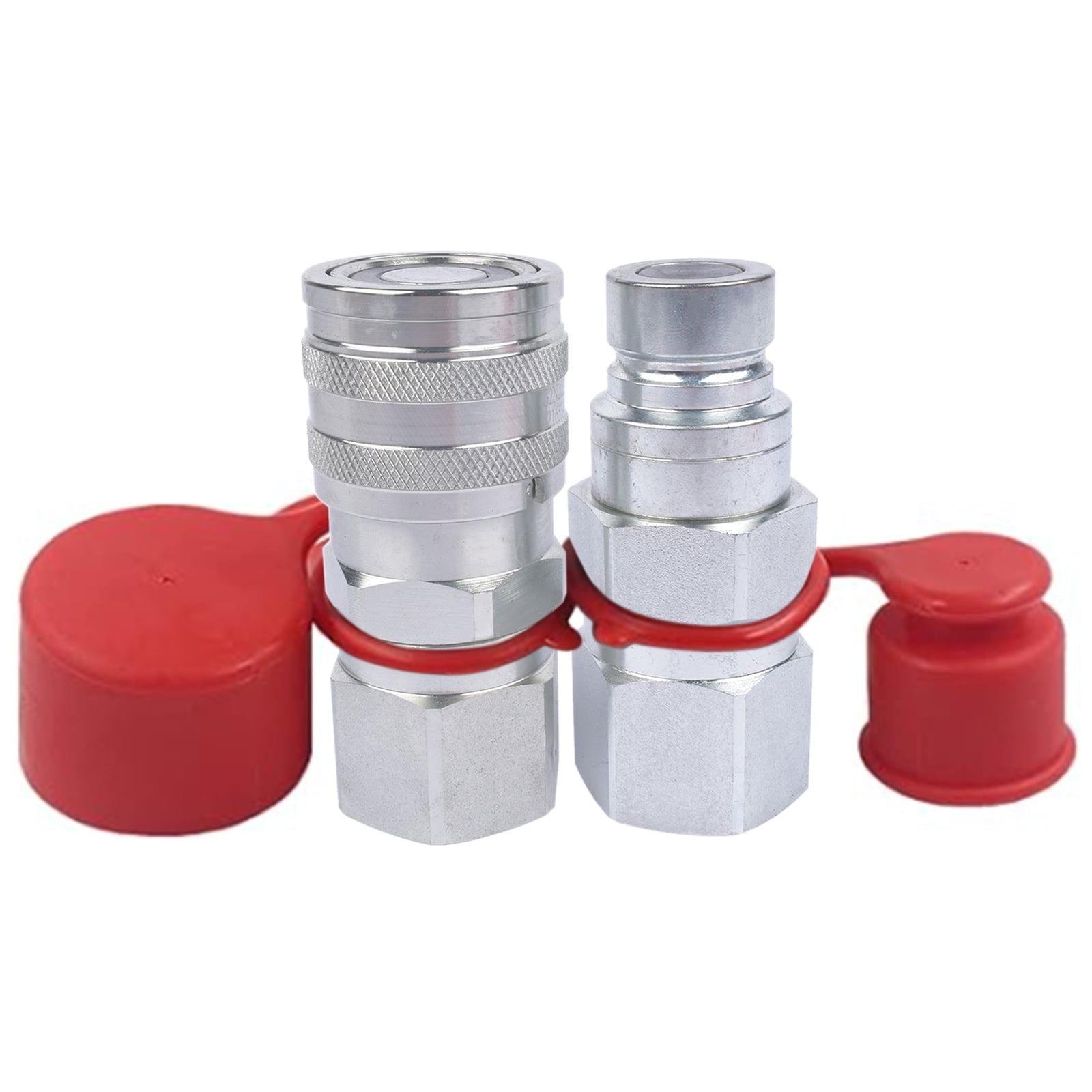 GELUOXI For Bobcat 1/2” NPT Hydraulic Quick Connect Flat Face Couplers ...