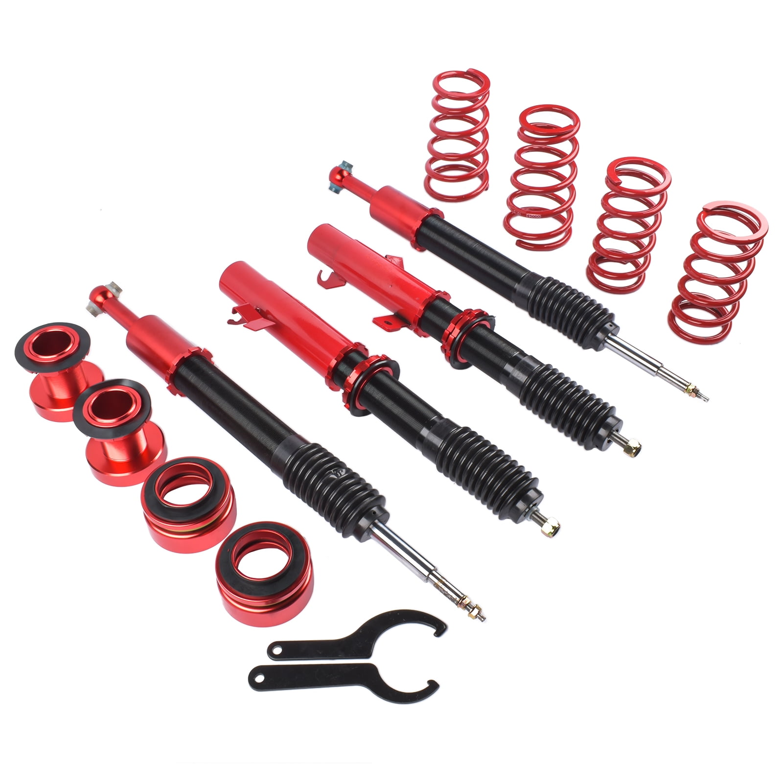 GELUOXI Front Rear Coilover Spring and Shock Assembly for Mazda 3 ...