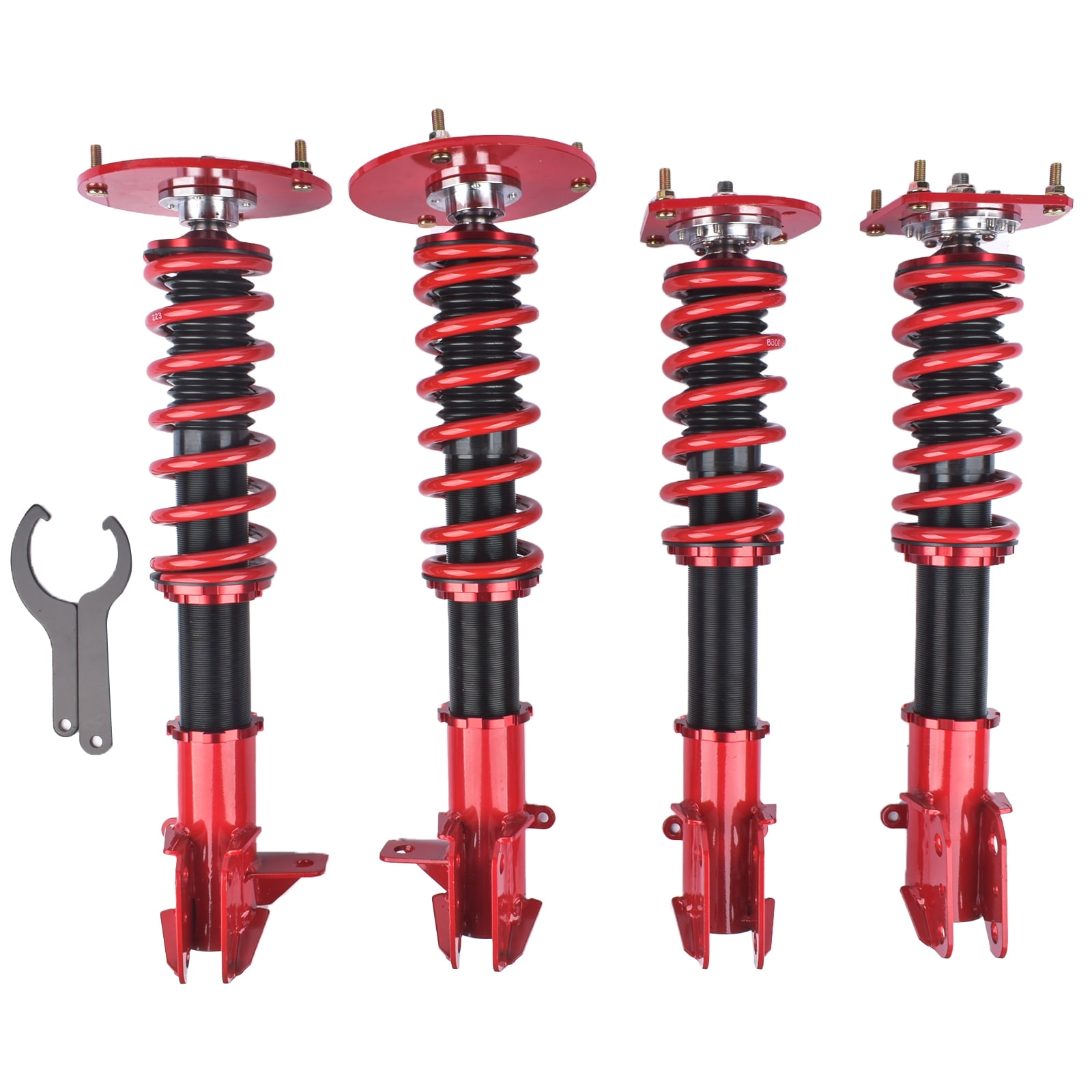 GELUOXI Front & Rear Coilover Suspension Shocks Spring Kit for Dodge ...