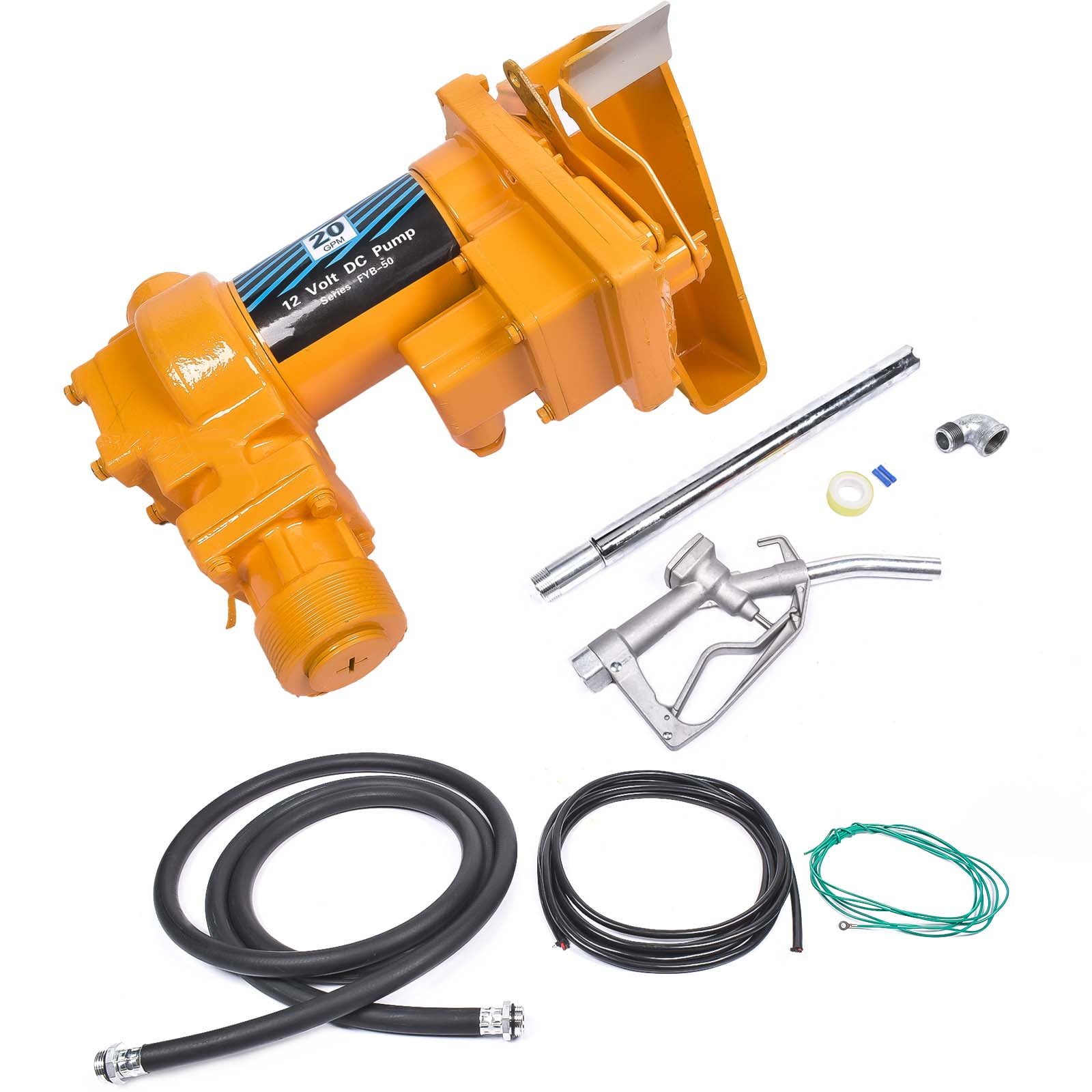 GELUOXI Fuel Transfer Pump 12 Volt 20 GPM for Diesel Gas Gasoline ...