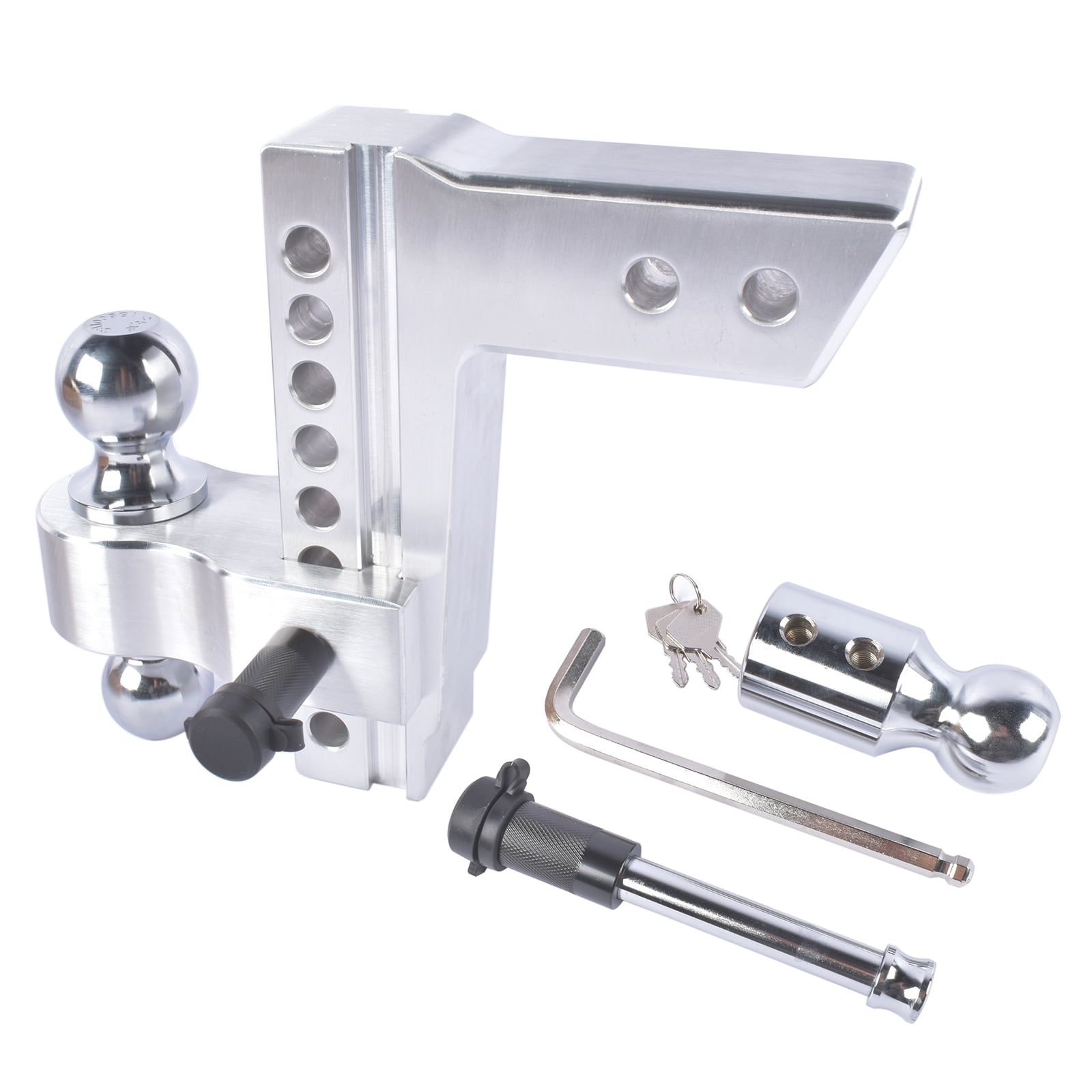 GELUOXI Heavy Duty Aluminum Trailer Hitch Fits 2.5" Receiver 8" Drop ...