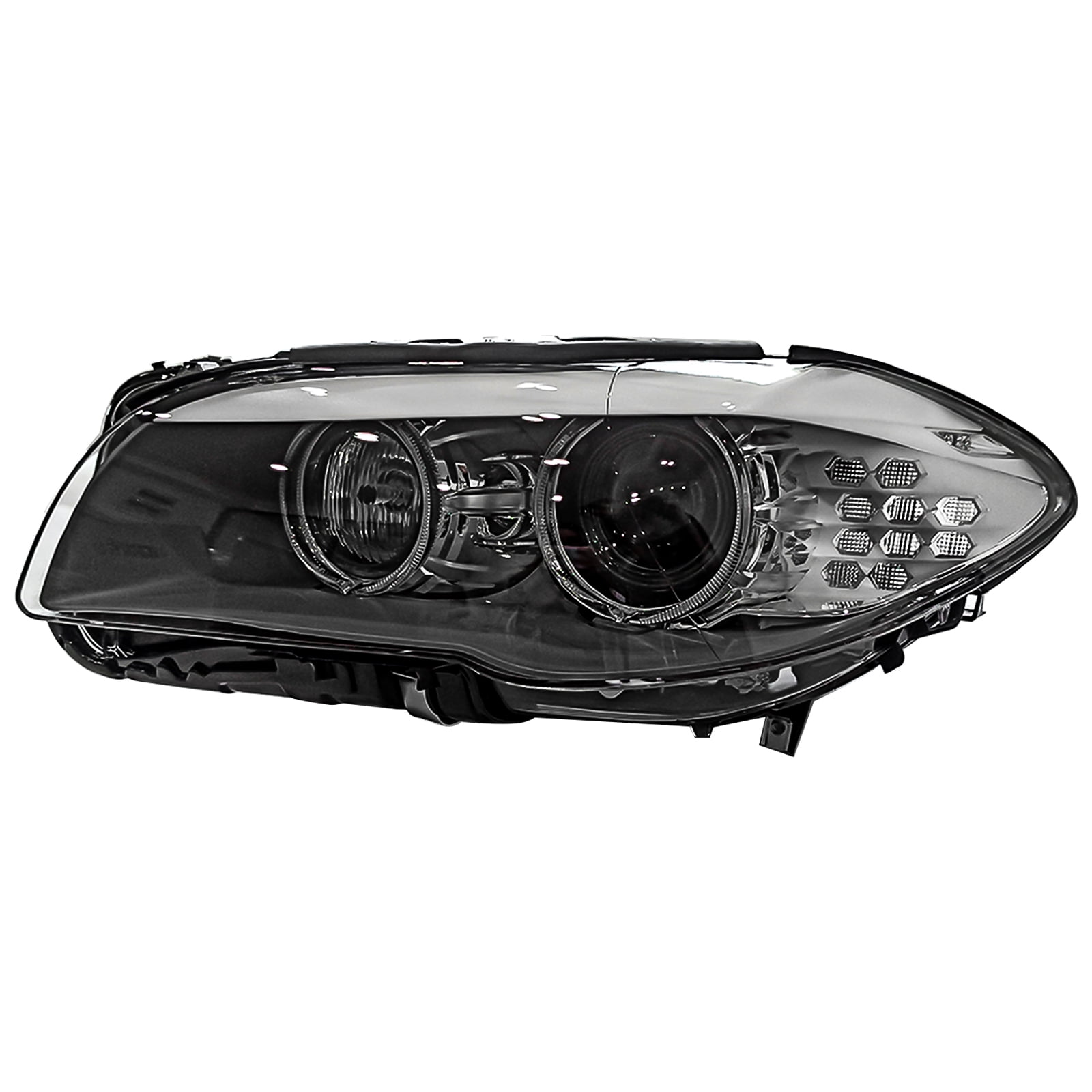 GELUOXI Left Driver Side Headlight Housing w/ AFS for BMW 528i 535i ...