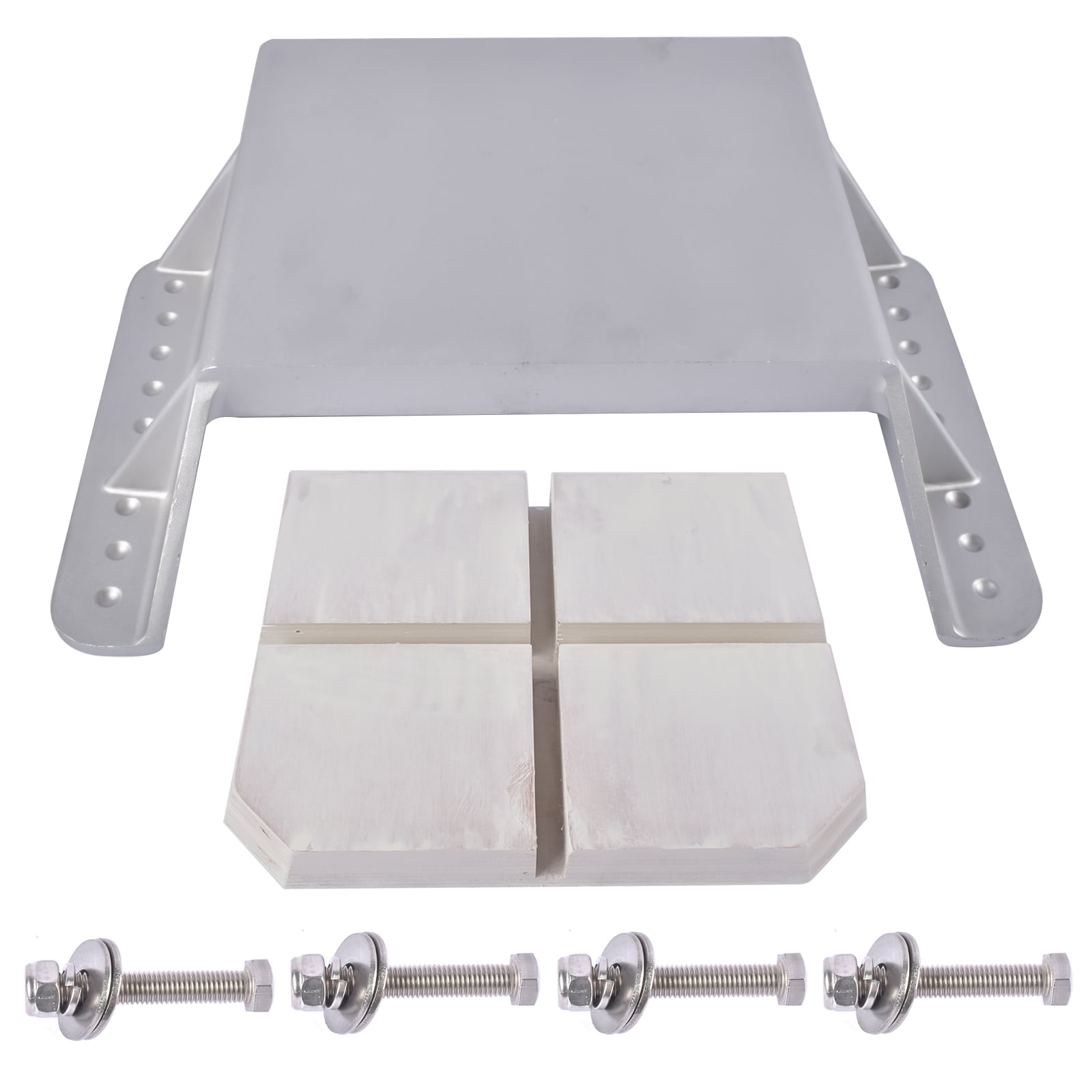 GELUOXI MJ-1-DP Mini Jack Plate with 4" Setback for Boat Outboard Motor ...
