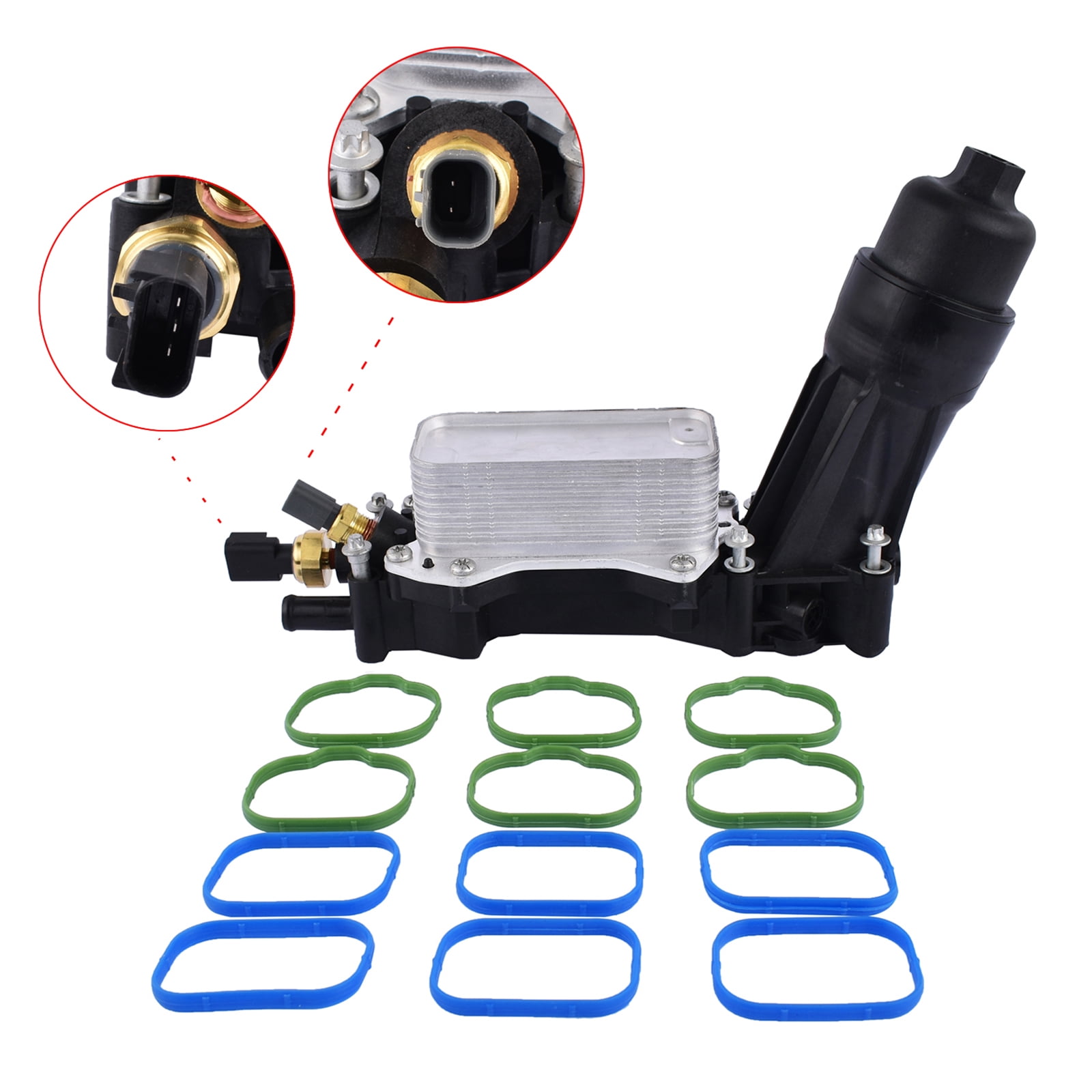 GELUOXI Oil Filter Cooler Housing Seals Kit for Chrysler Dodge Jeep ...
