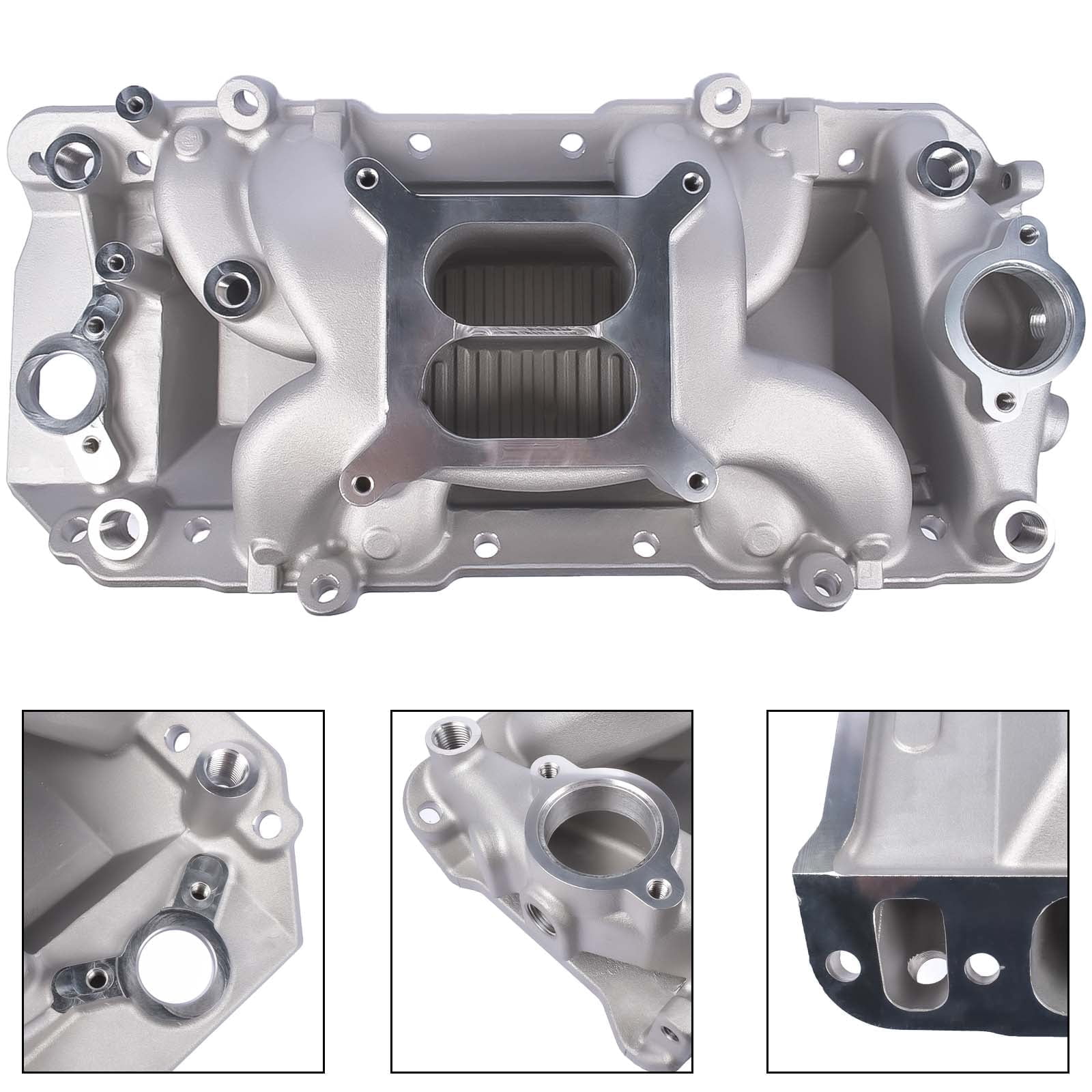 GELUOXI Oval Port Air Gap Dual Plane Intake Manifold 1147019 for BBC ...
