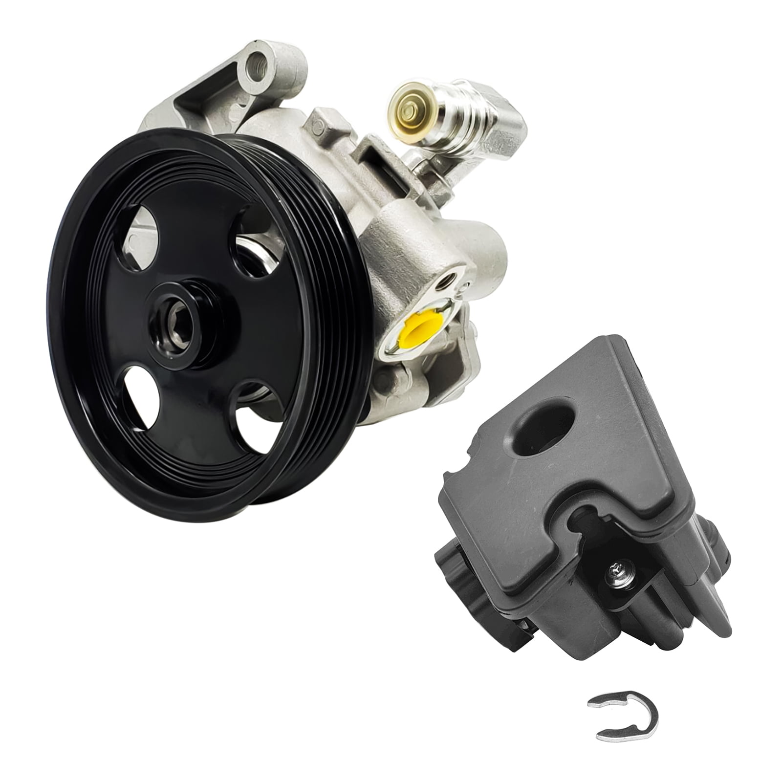 GELUOXI Power Steering Pump w/ Pulley and Reservoir for Mercedes-Benz ...