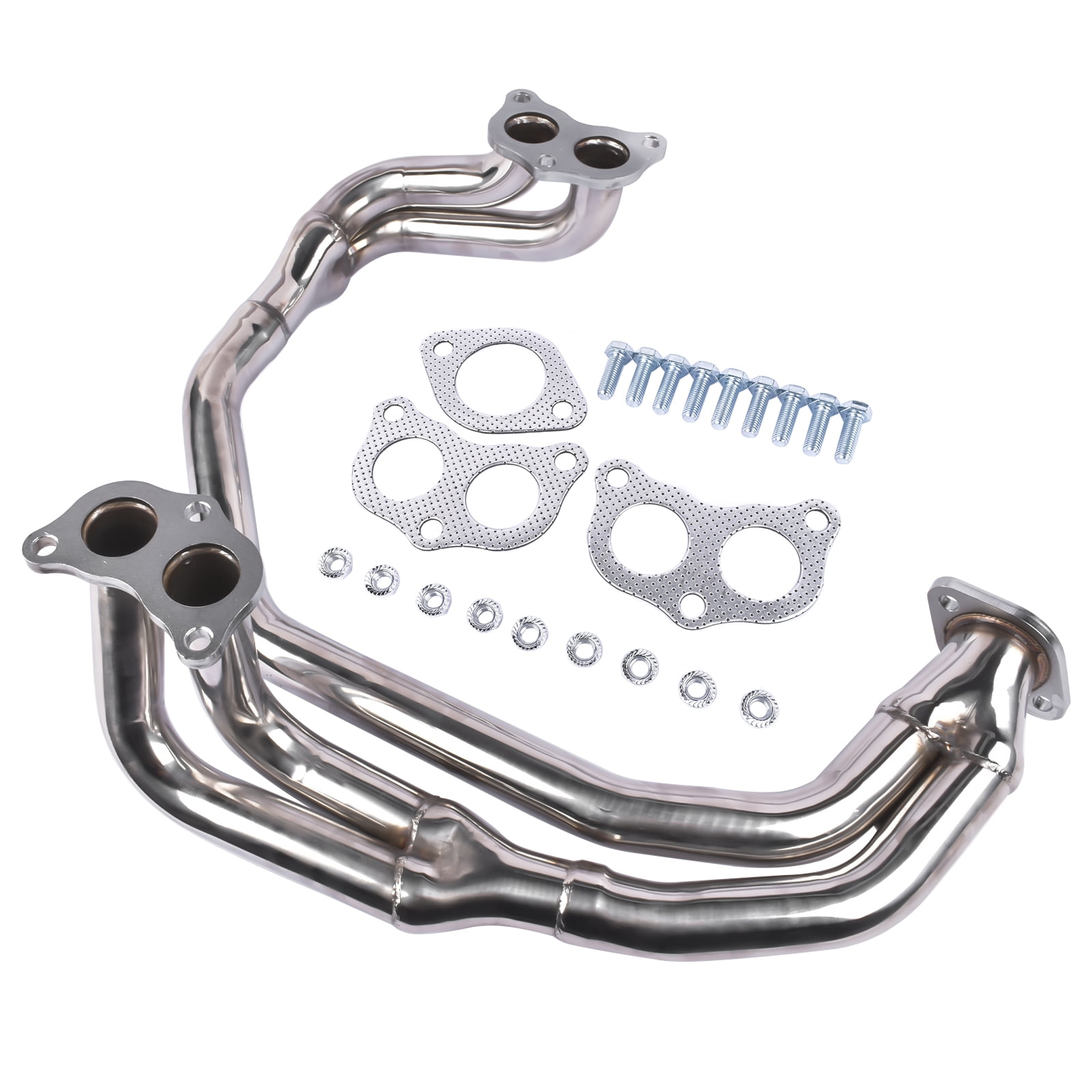 GELUOXI Racing Manifold Exhaust Header for 1997-2005 Subaru Impreza RS 2.5L EJ25 Non-Turbo ...
