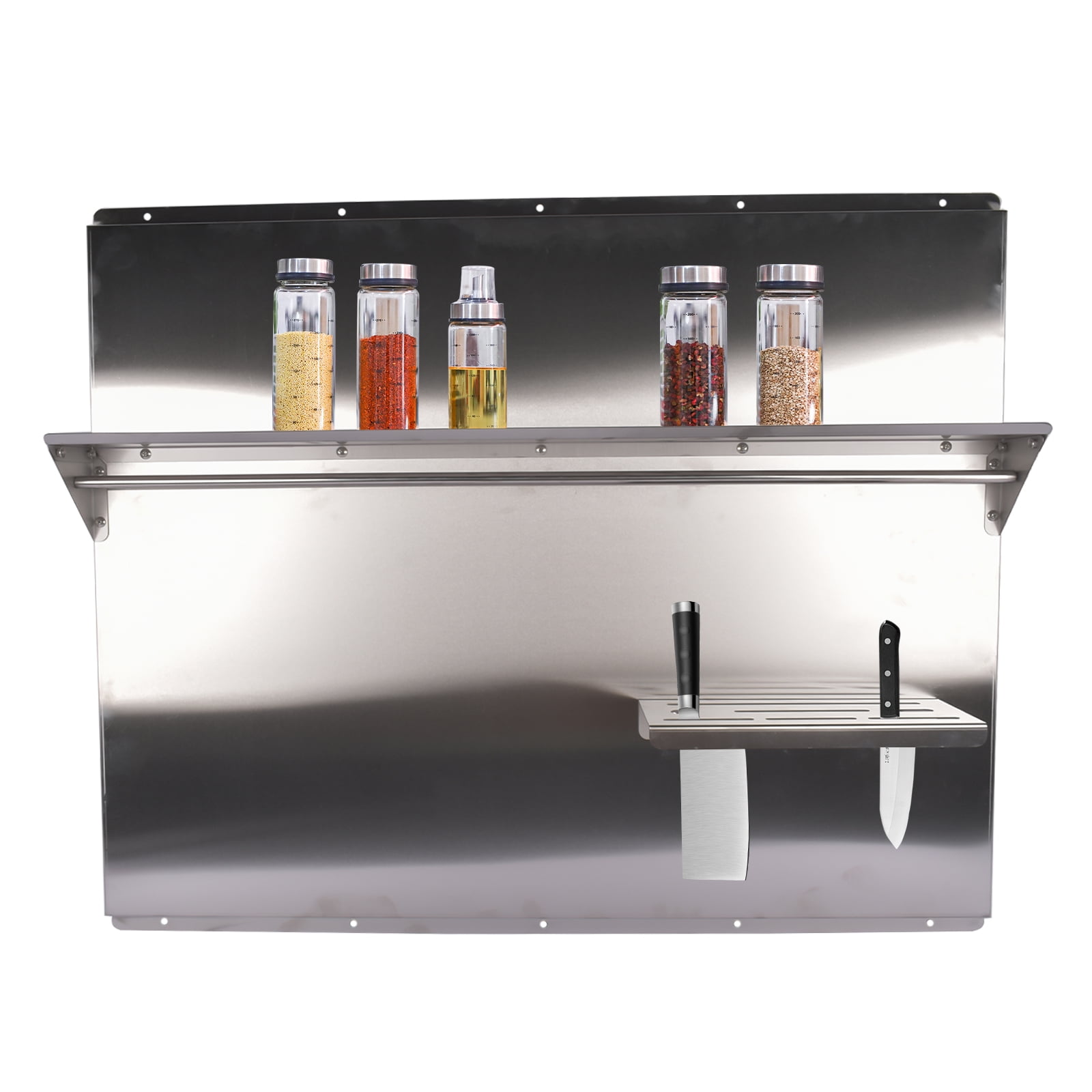 GELUOXI Range Backsplash with Shelf 36 x 29.5 Inch Range Hood Wall ...