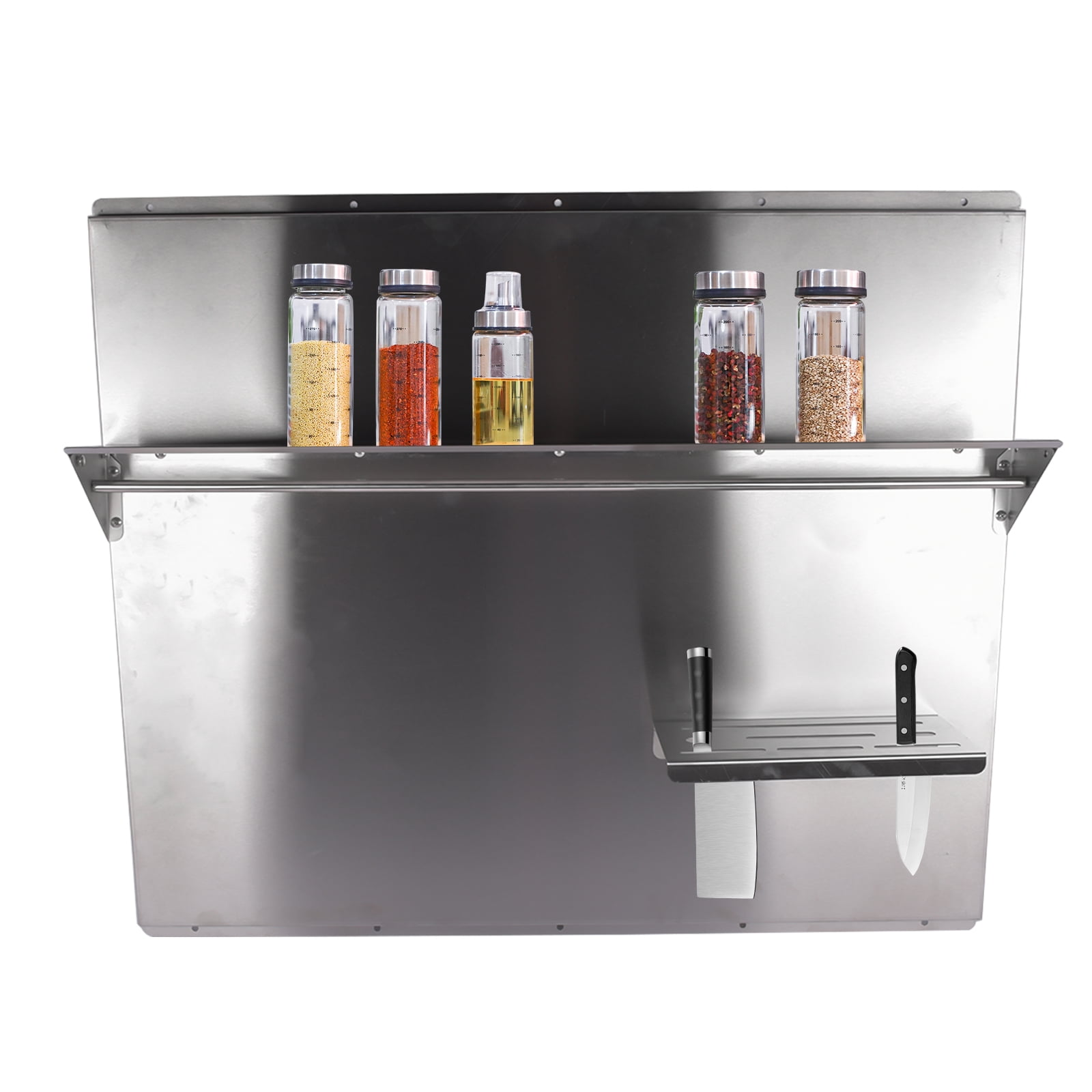 GELUOXI Range Backsplash with Shelf 36 x30.7 Inch Range Hood Wall ...