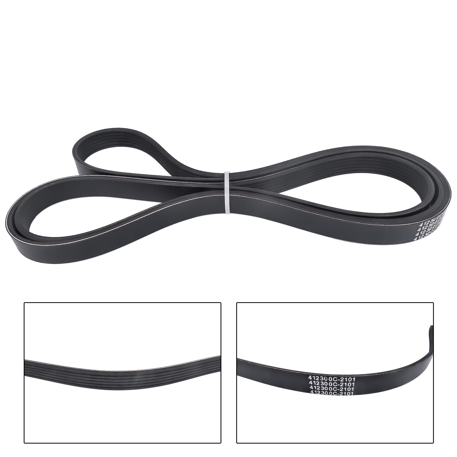 GELUOXI Serpentine Belt for Mercedes-Benz C/E/ML/SLK-Class Sedan Sport ...
