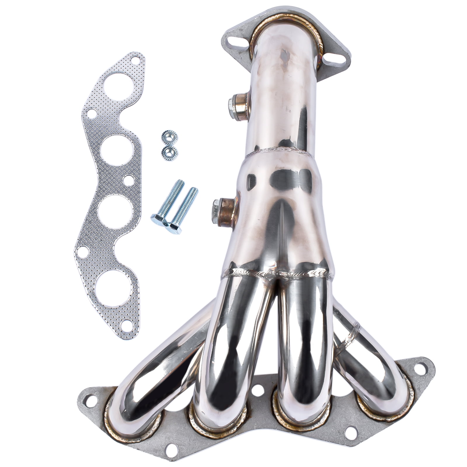 GELUOXI Stainless Exhaust Manifold Header for 2001-2005 Honda Civic Dx ...