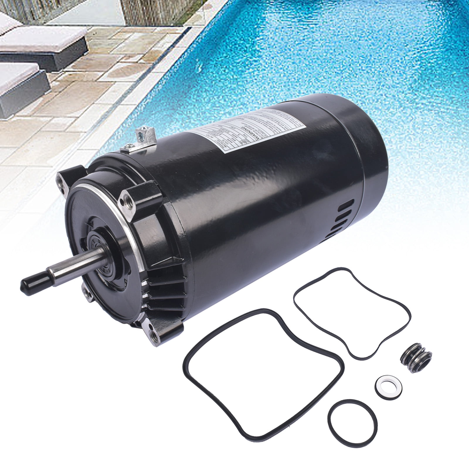 GELUOXI Swimming Pool Pump Motor 1.5 HP UST1152 for Hayward Super Pump ...