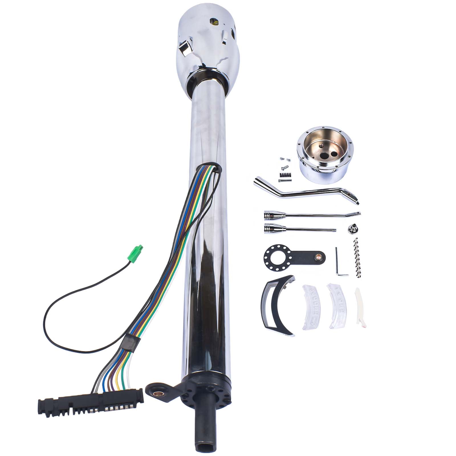 GELUOXI Tilt Automatic 30" Chrome Steering Column Shift with 9 Hole ...