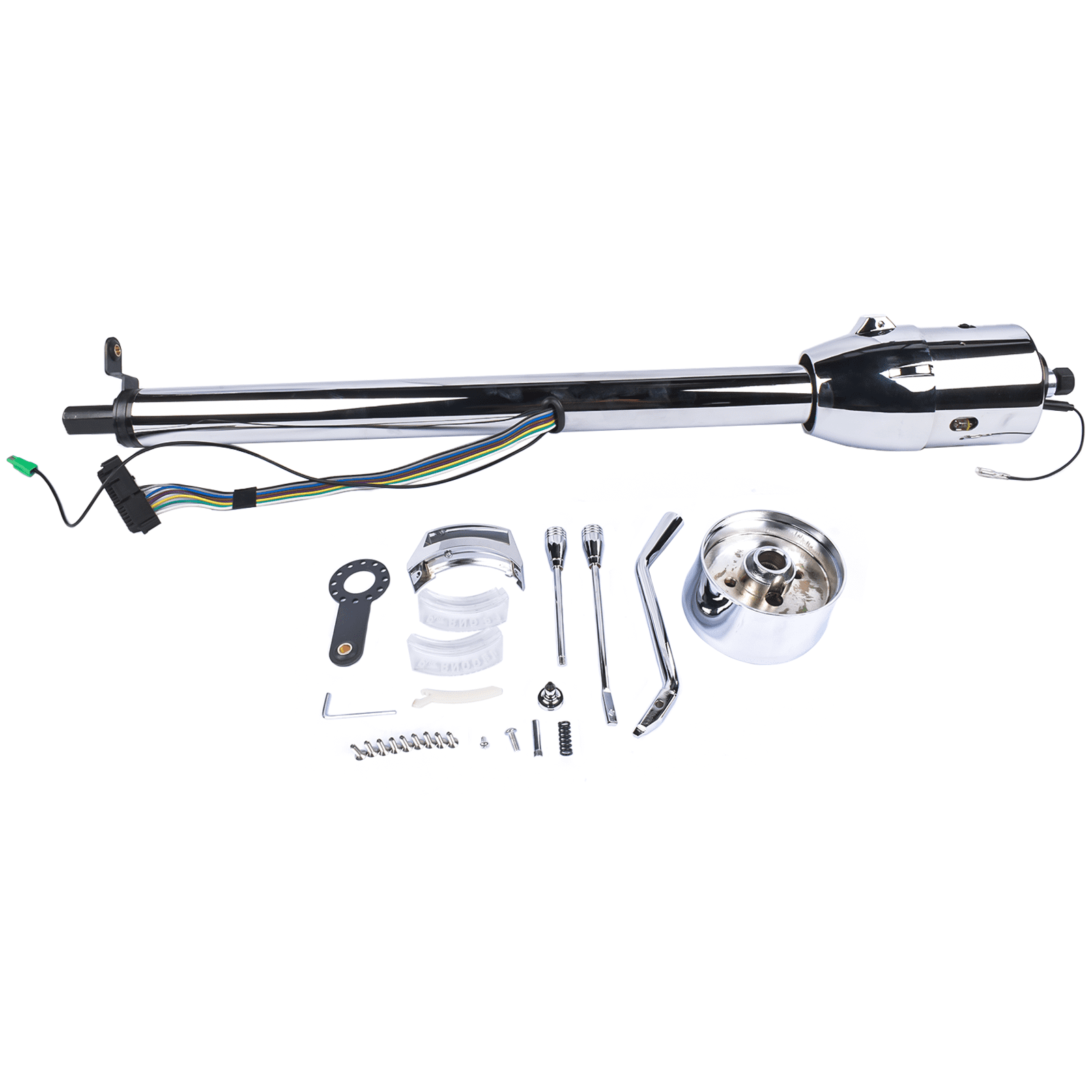 GELUOXI Tilt Automatic 32" Chrome Steering Column Shift with 9 Hole ...