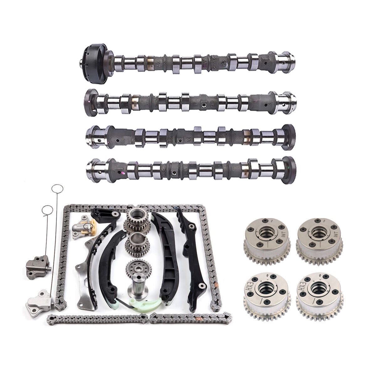 GELUOXI Timing Chain Kit & Camshaft & Phaser for Chrysler Jeep Cherokee ...