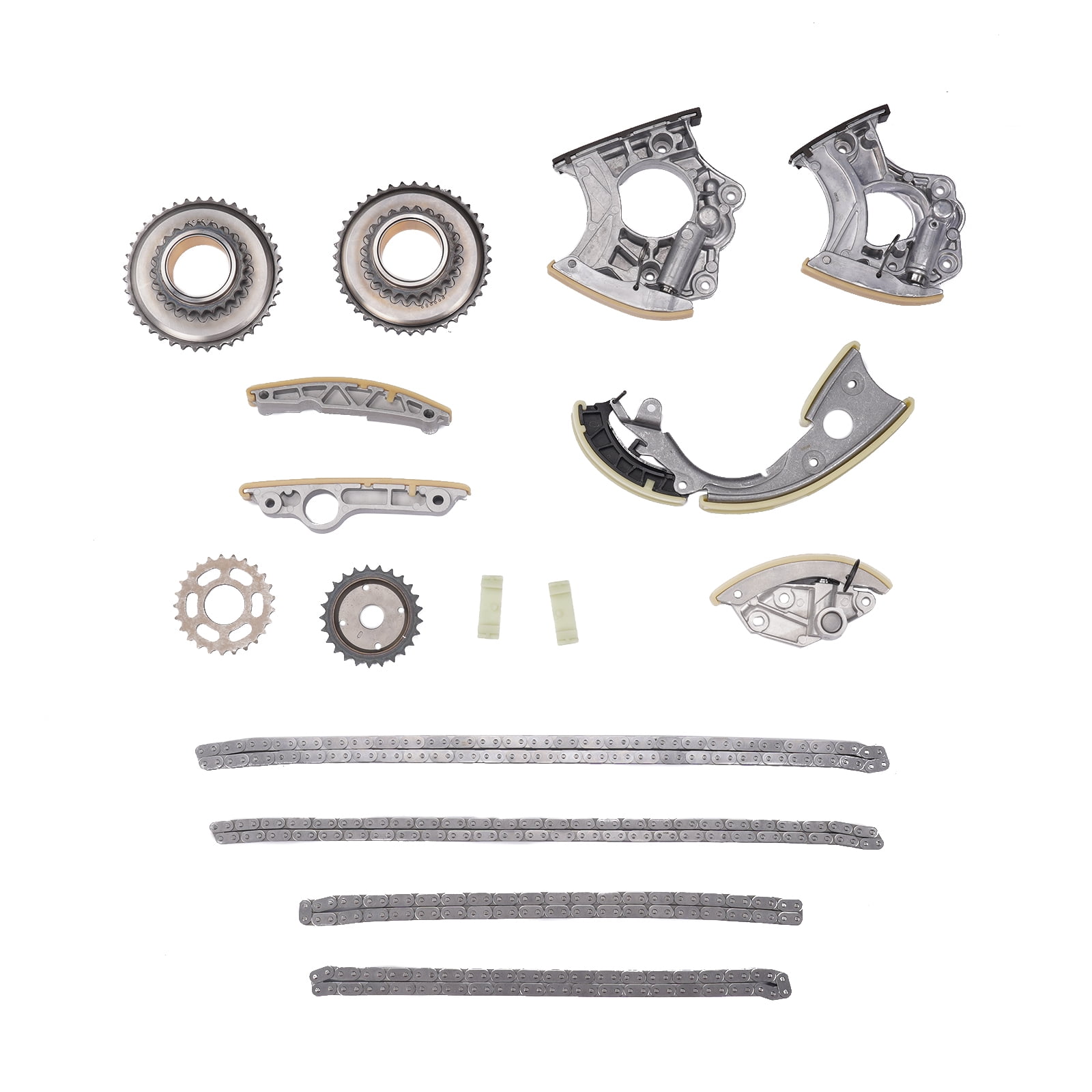 GELUOXI Timing Chain Kit Tensioner Guides Sprockets for Porsche Audi A4 ...
