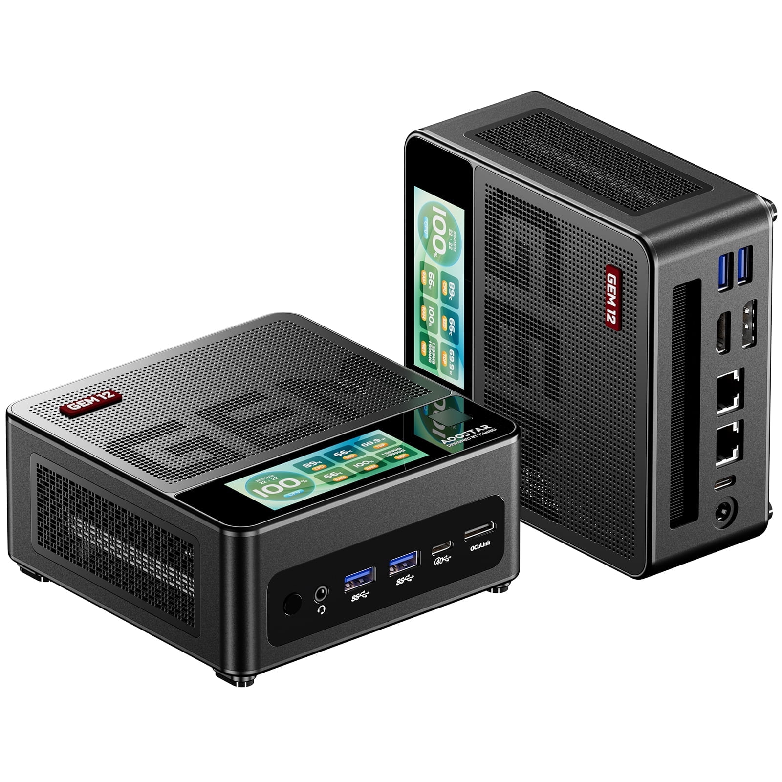 GEM12Pro MAX Mini PC Ryzen 7 8845HS,32G DDR5 RAM,1TB PCIE4.0 SSD ...