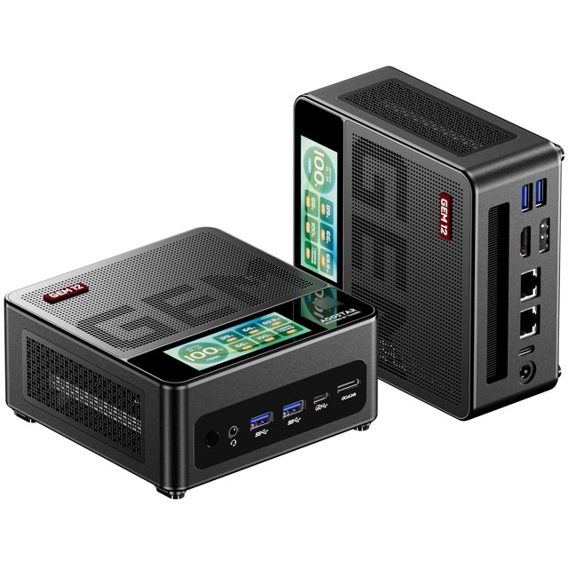 GEM12pro Mini Pc Ryzen 7 8845HS,16G DDR5 RAM,M.2 SSD,Oculink,Screen ...