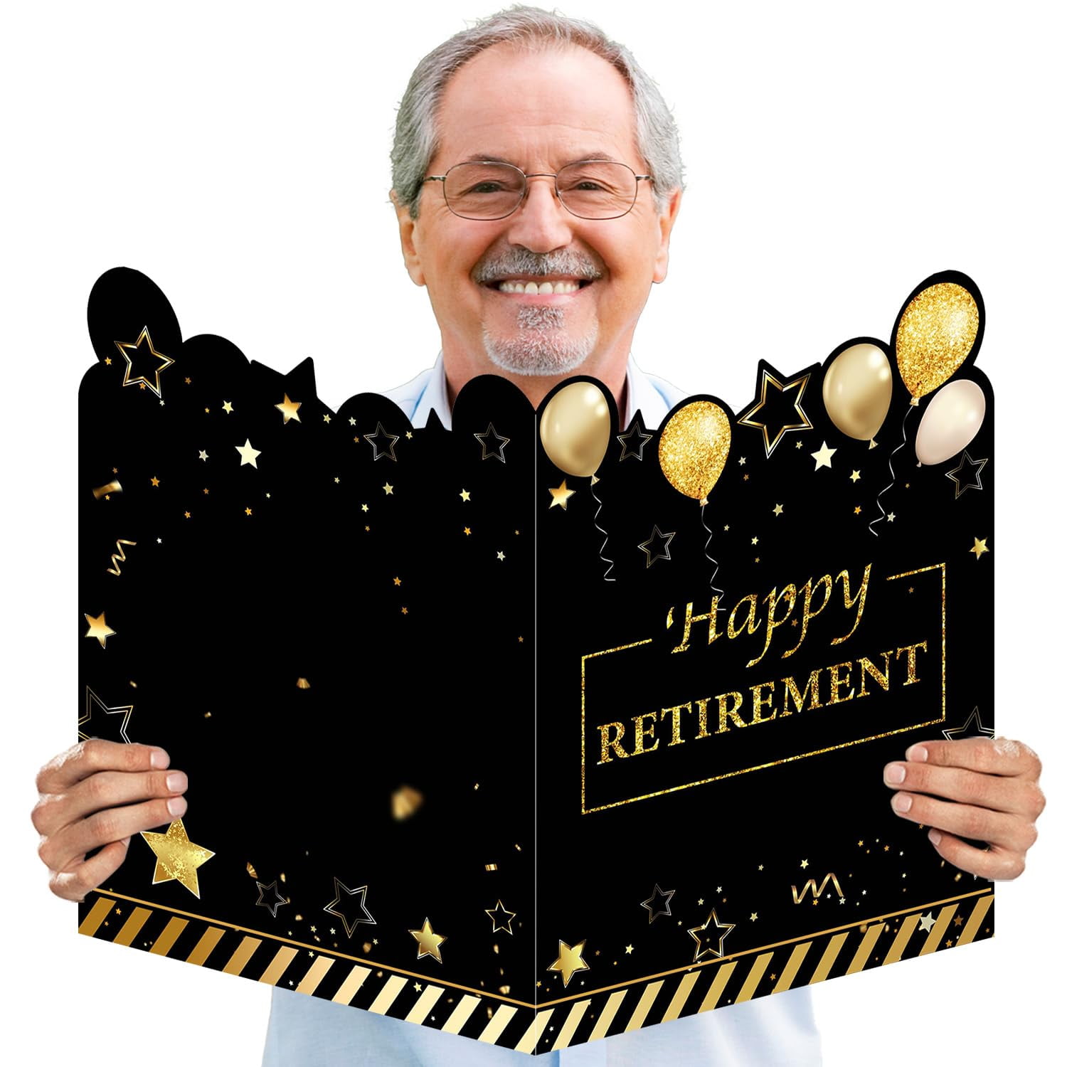 GEMLORD Jumbo Retirement Party Decorations Giant Retirement Card Large ...