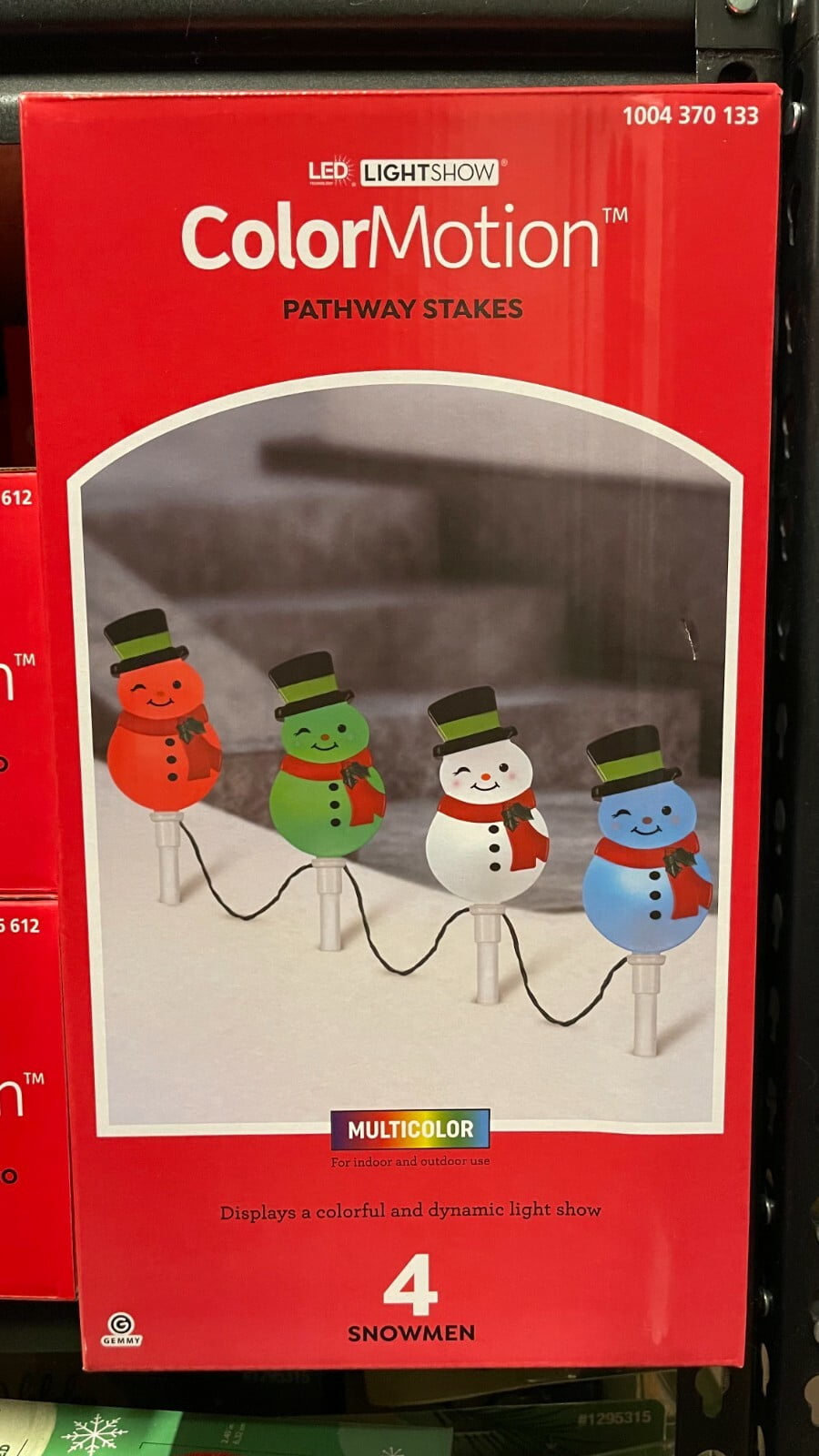 GEMMY Set of 4 Lightshow Color Motion 20 in. Christmas Pathway LED ...