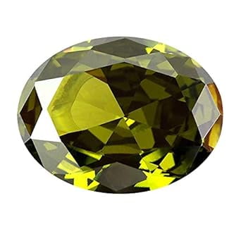 GEMSJEWELS Natural 2.25 Ratti 1.10 Carat Peridot Stone Original Certified Green Astrology Rashi ...