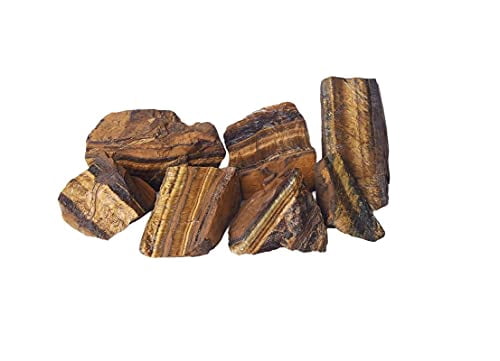 GEMTUB 1 KG Natural Tiger Eye Raw Stone Tiger Eye Rough Stone chunk ...