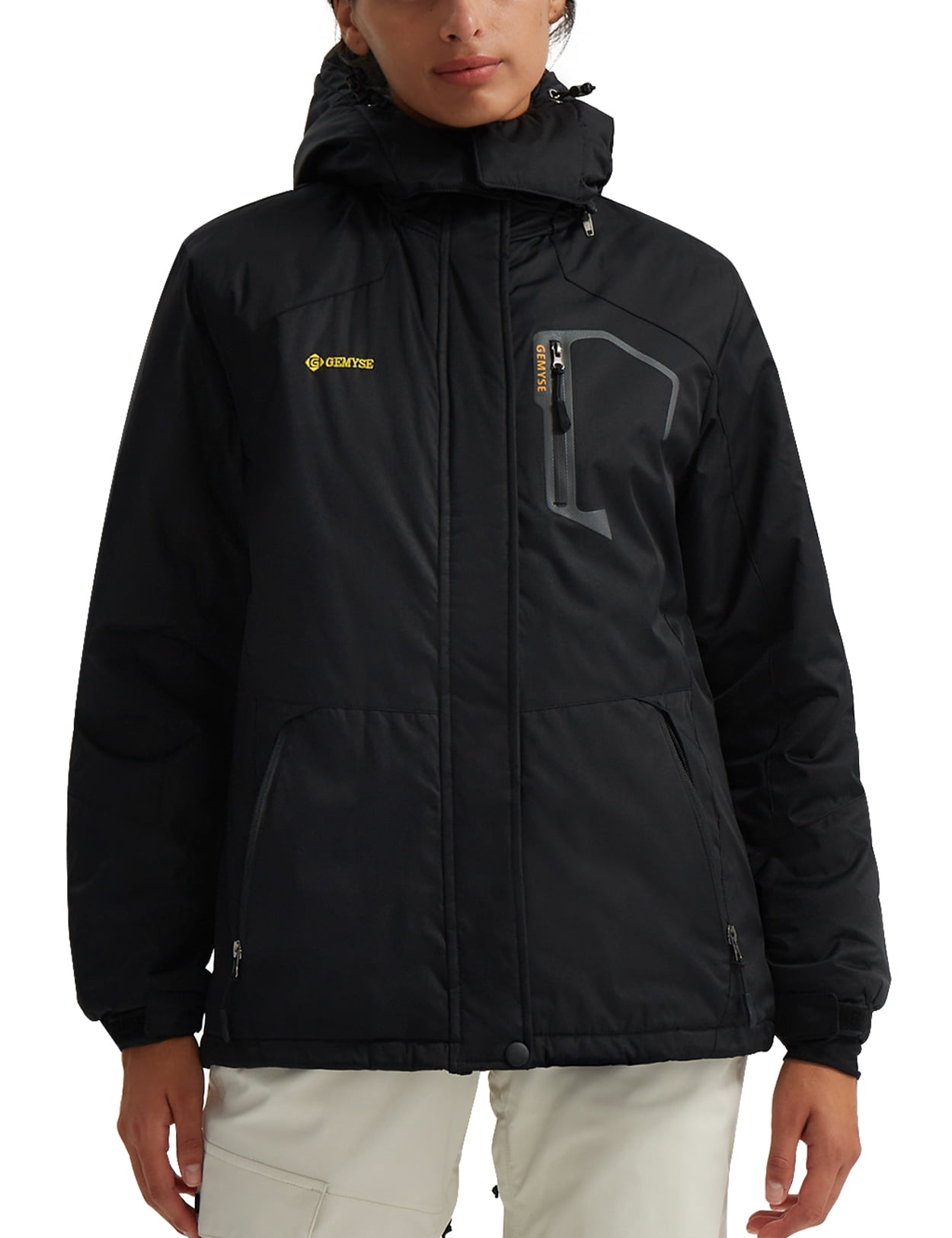 GEMYSE Women's Wear-Resistant Mountain Ski Jacket, Windproof ...
