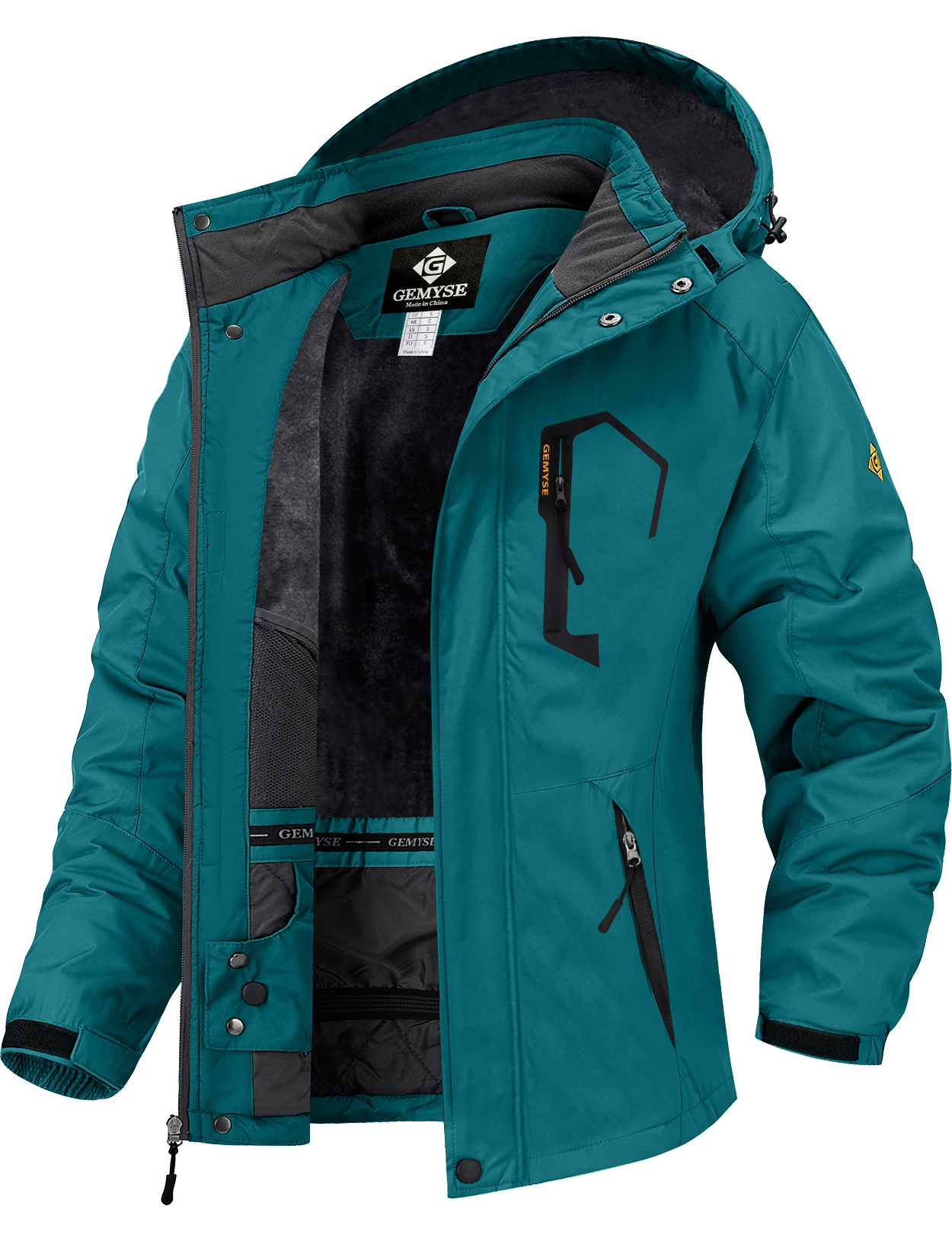 GEMYSE Women's Ski Winter Jacket Mountain Windproof Rain Winter Jacket ...